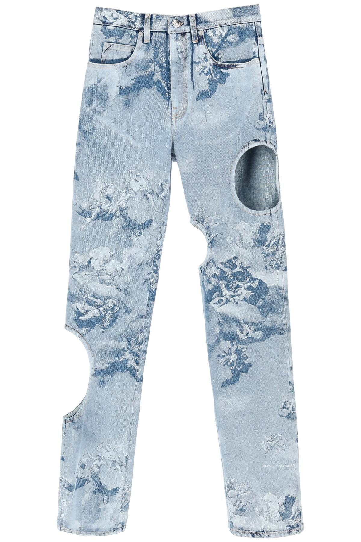 Off-White Off-white sky meteor cool baggy jeans | Grailed