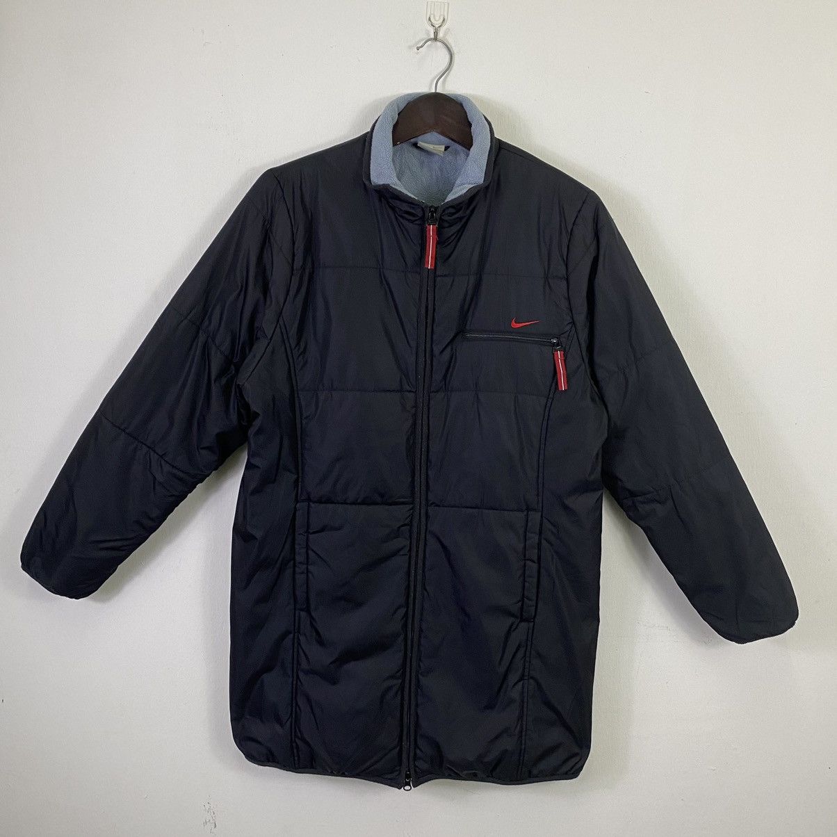 Nike OFFER🔥Vintage Women Nike Lining Fleece Puffer Down Jacket | Grailed