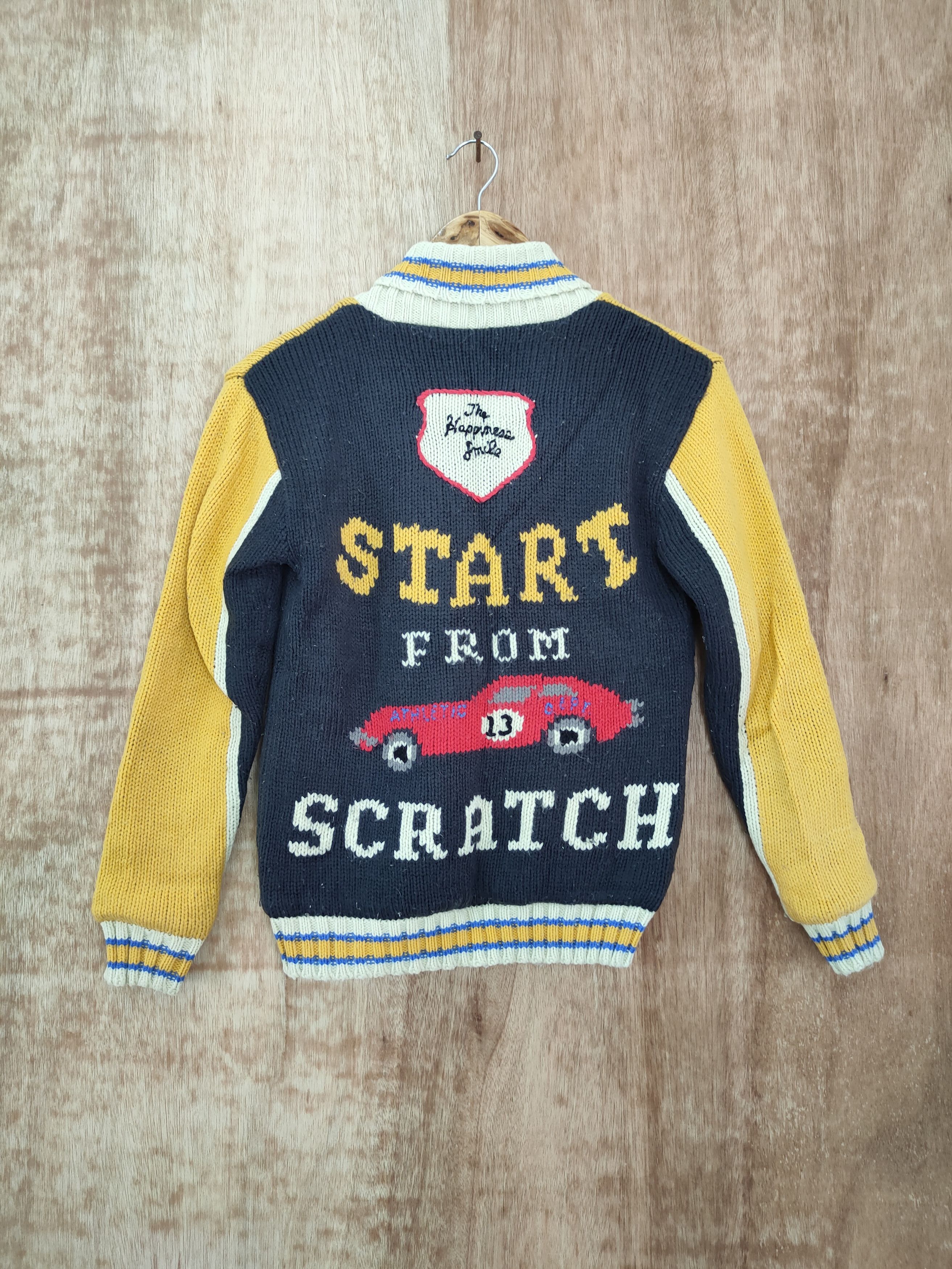 Coloured Cable Knit Sweater × Kid × Vintage MPS race car start from ...