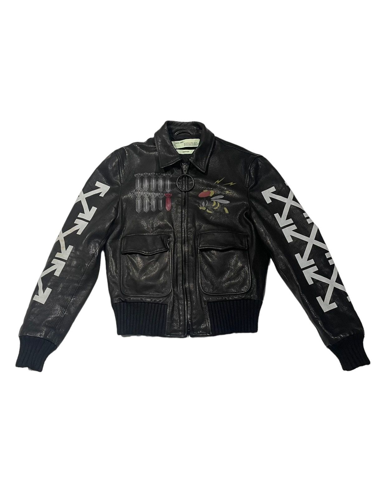 Off-White Off-White Leather Jacket | Grailed