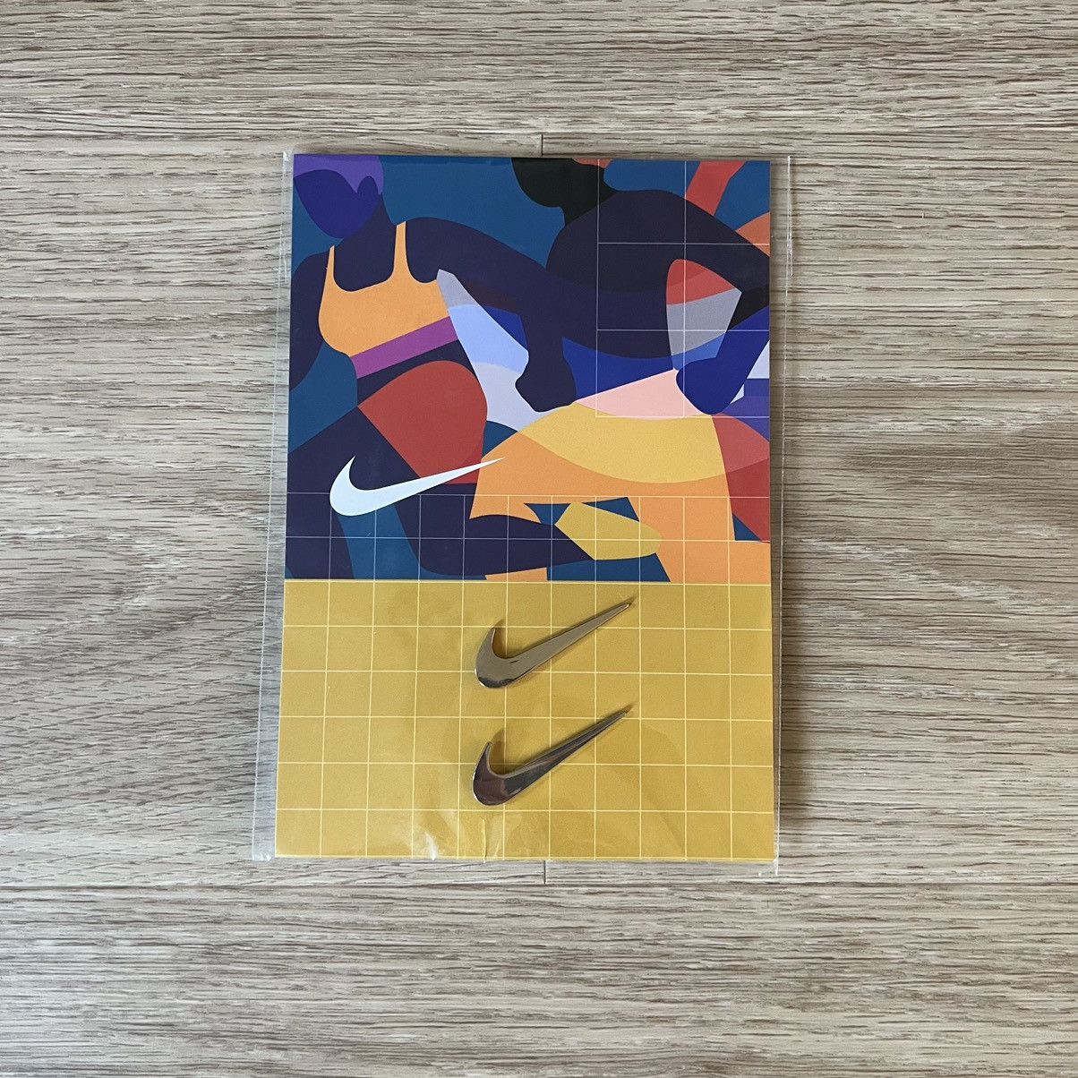 Nike Nike Swoosh Gold And Silver Pin Set | Grailed
