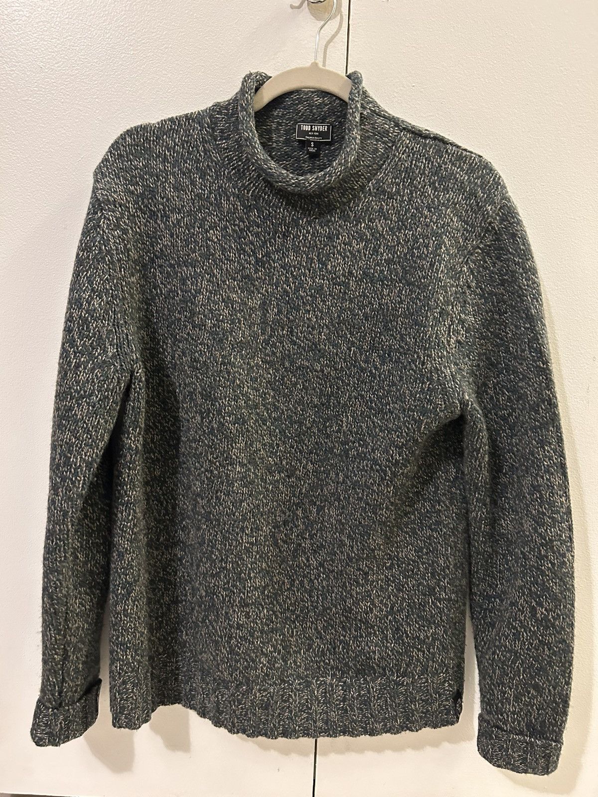 Todd Snyder Todd Snyder Roll Neck Sweater Smoked Moss S | Grailed