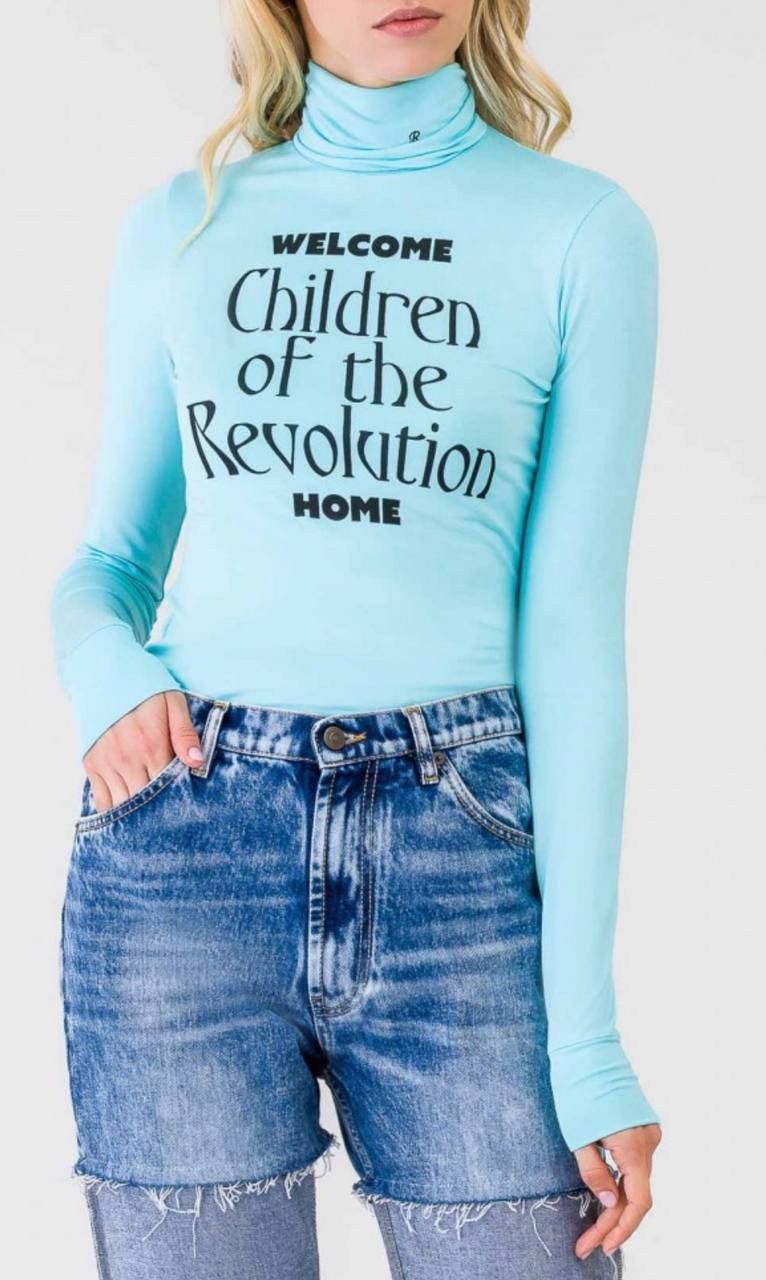 Raf Simons Raf Simons blue modal turtleneck | Grailed