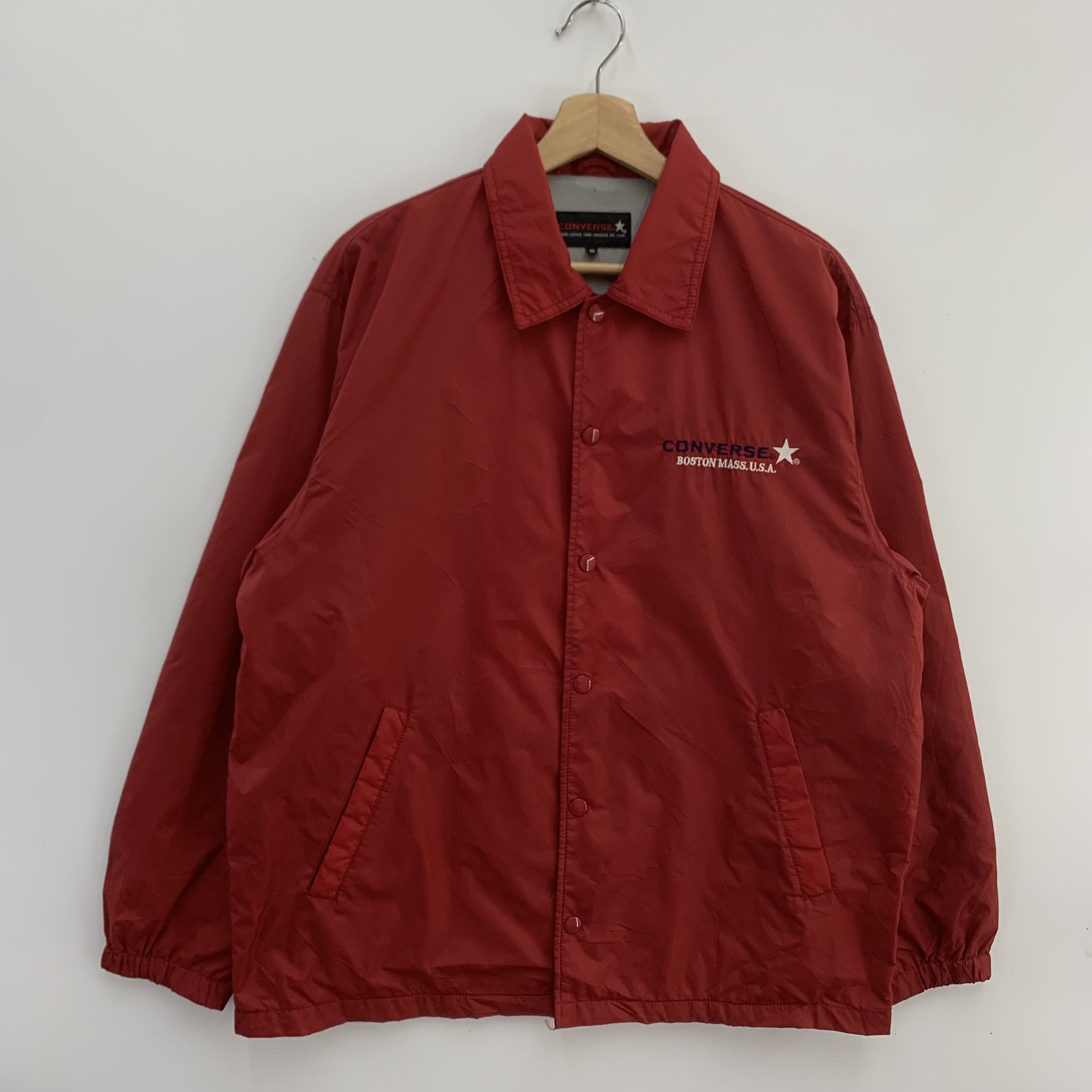Vintage Converse Jacket Windbreaker Red Jacket | Grailed