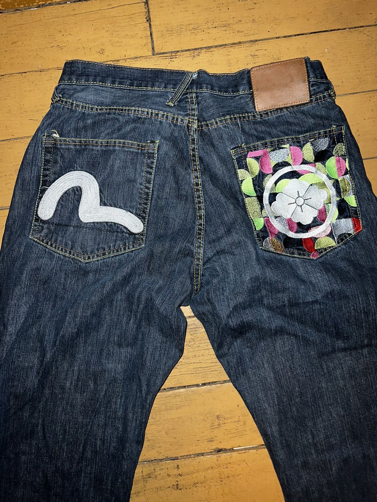 Evisu × Japanese Brand × Vintage evisu flower jeans | Grailed