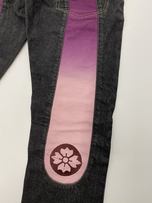 Evisu Evisu Gradient Purple Pink Daicock Jean | Grailed