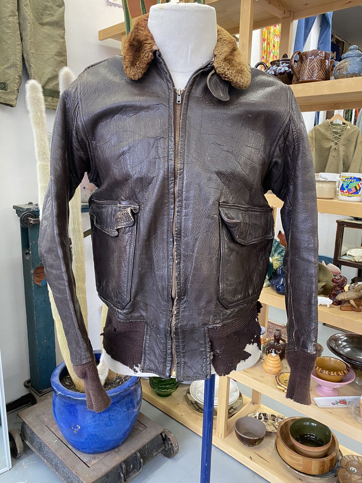 Vintage 1950’s USN G1 Flight Jacket | Grailed