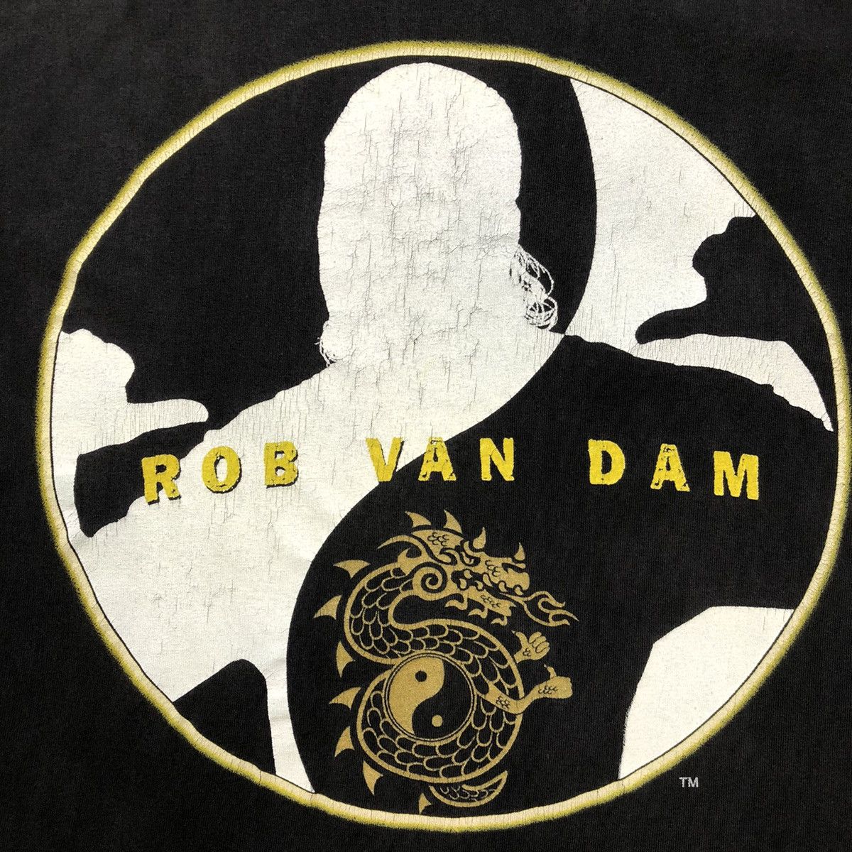 Vintage × Wcw/Nwo × Wwf Vintage 2002 Rob Van Damme Distressed WWF Tee ...