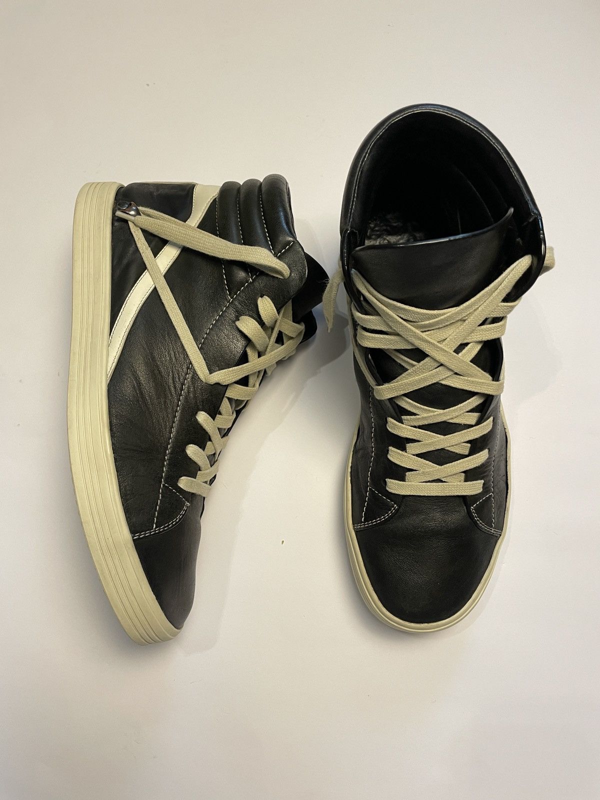 Rick Owens × Vintage Rick Owens Mastodon Leather Sneakers | Grailed