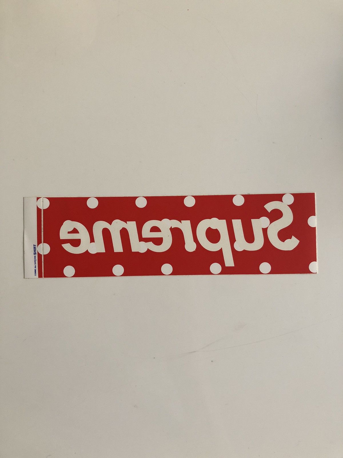 Comme des Garcons × Supreme Supreme CDG Polka Dot Box Logo Sticker ...