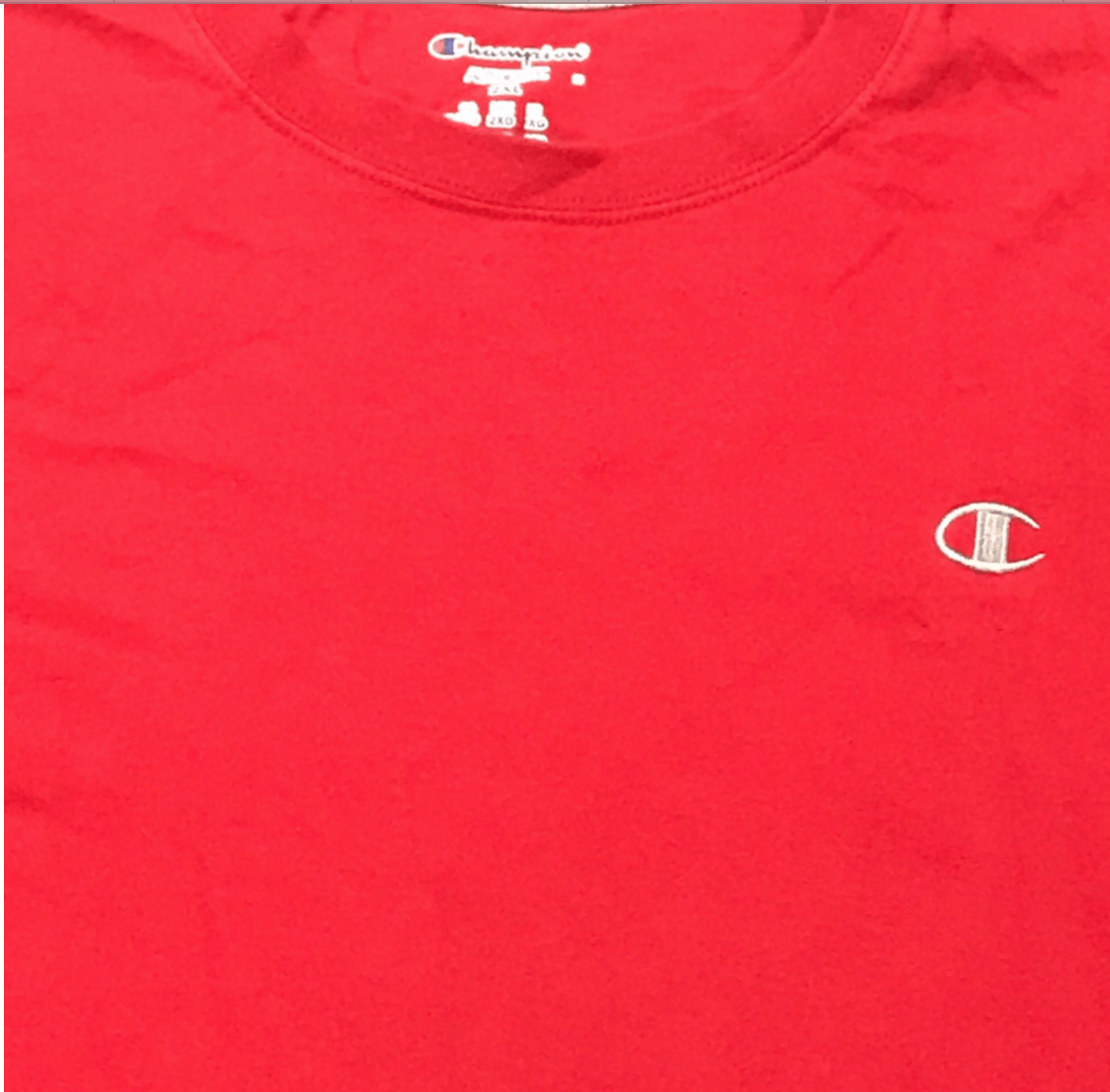 Champion Retro 90s Champion Red T Shirt | Grailed