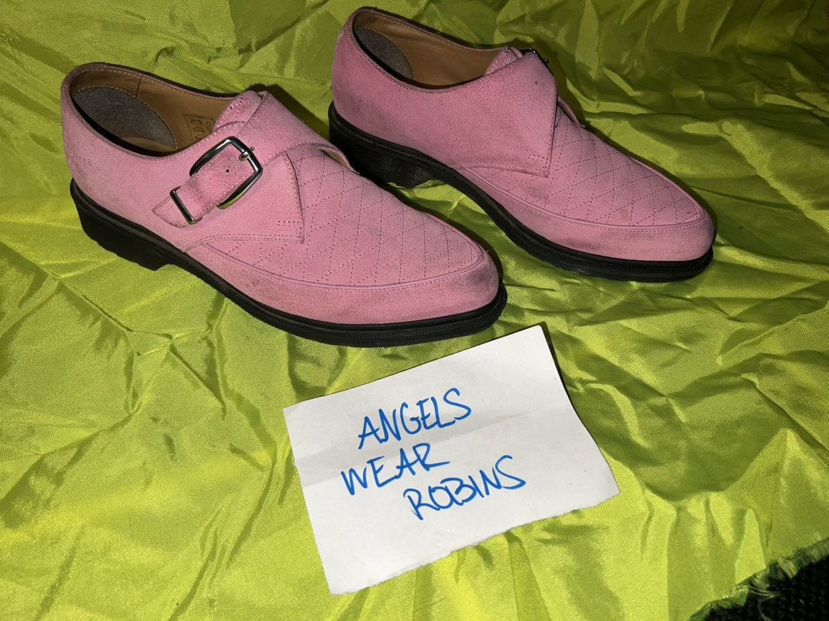 Supreme Pink Suede Supreme X Doc Martin pointed toe creepers | Grailed