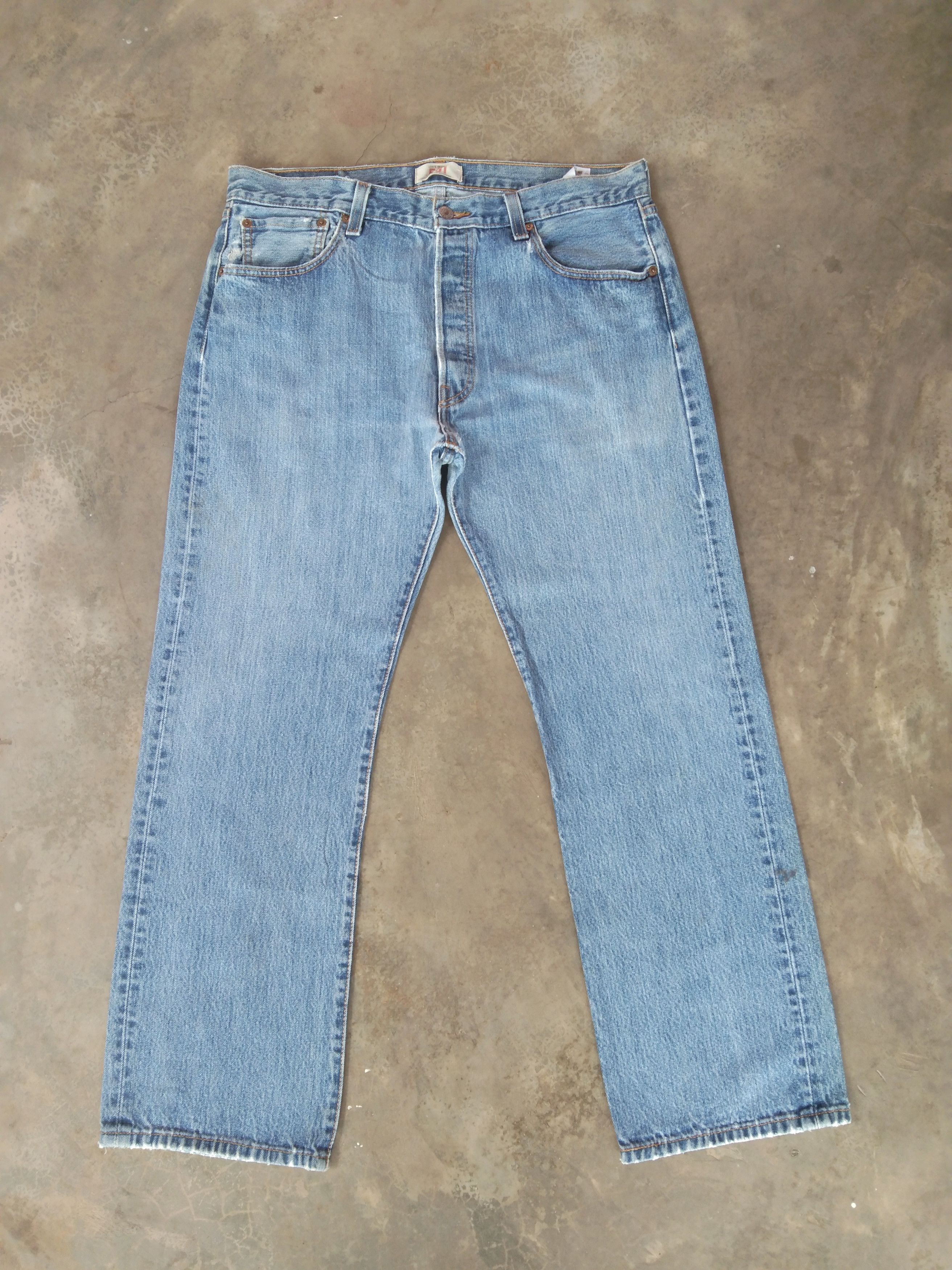 Levi's Vintage Levi's 501 Straight Leg Distressed Jeans 36x30 | Grailed