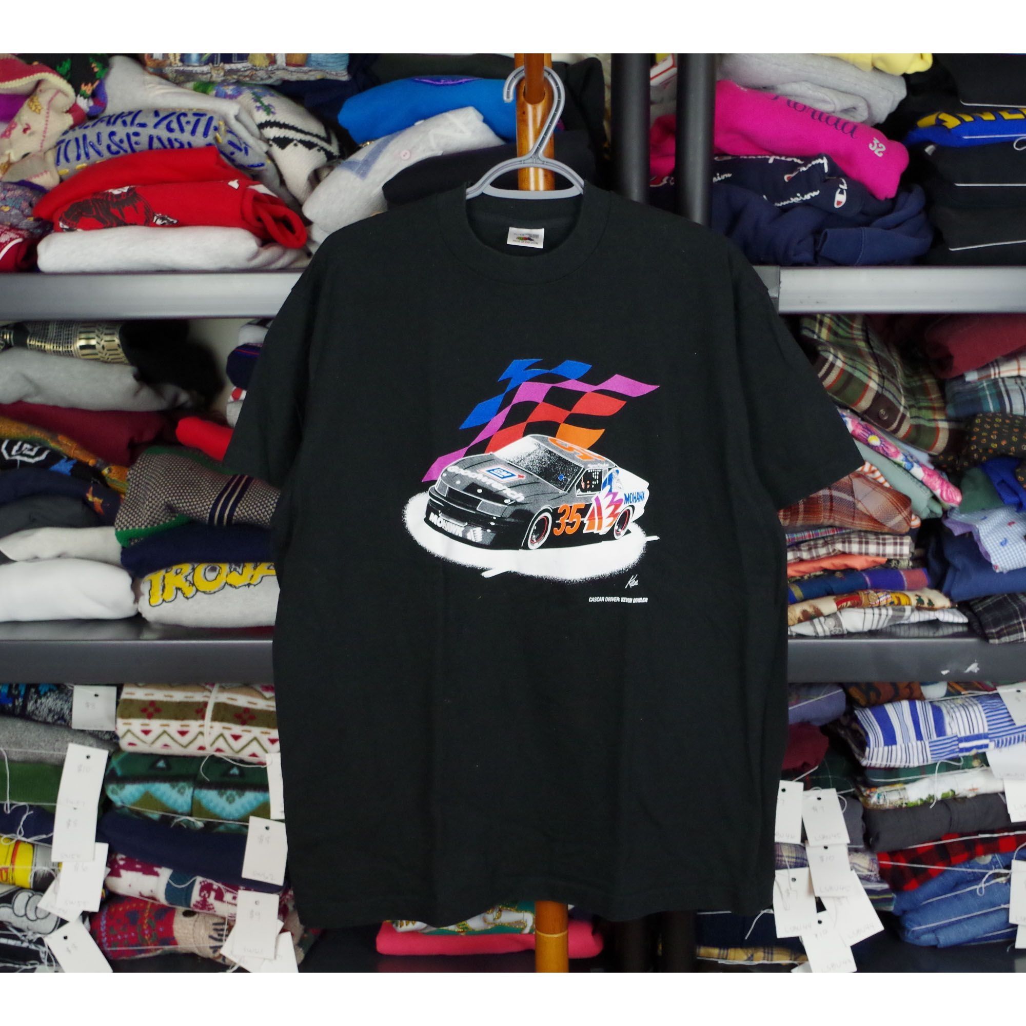 Streetwear × Tee × Vintage 1994 Race Schedule Men's XL Kevin Dowler VTG ...