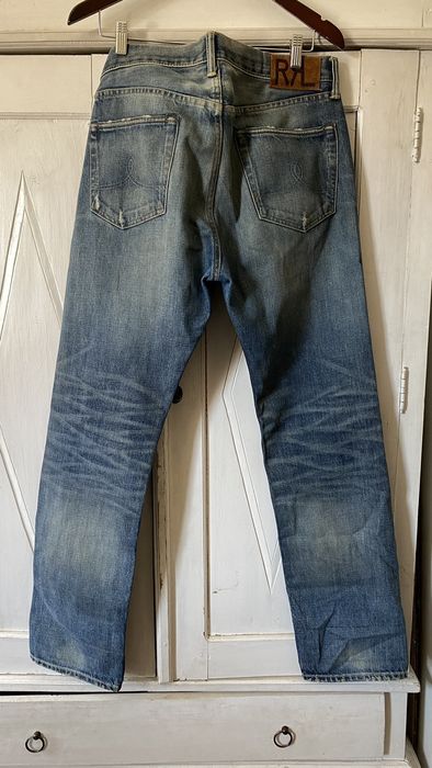 RRL Ralph Lauren RRL Double RL Ralph Lauren Blue Selvedge Denim Jeans 33x32 | Grailed