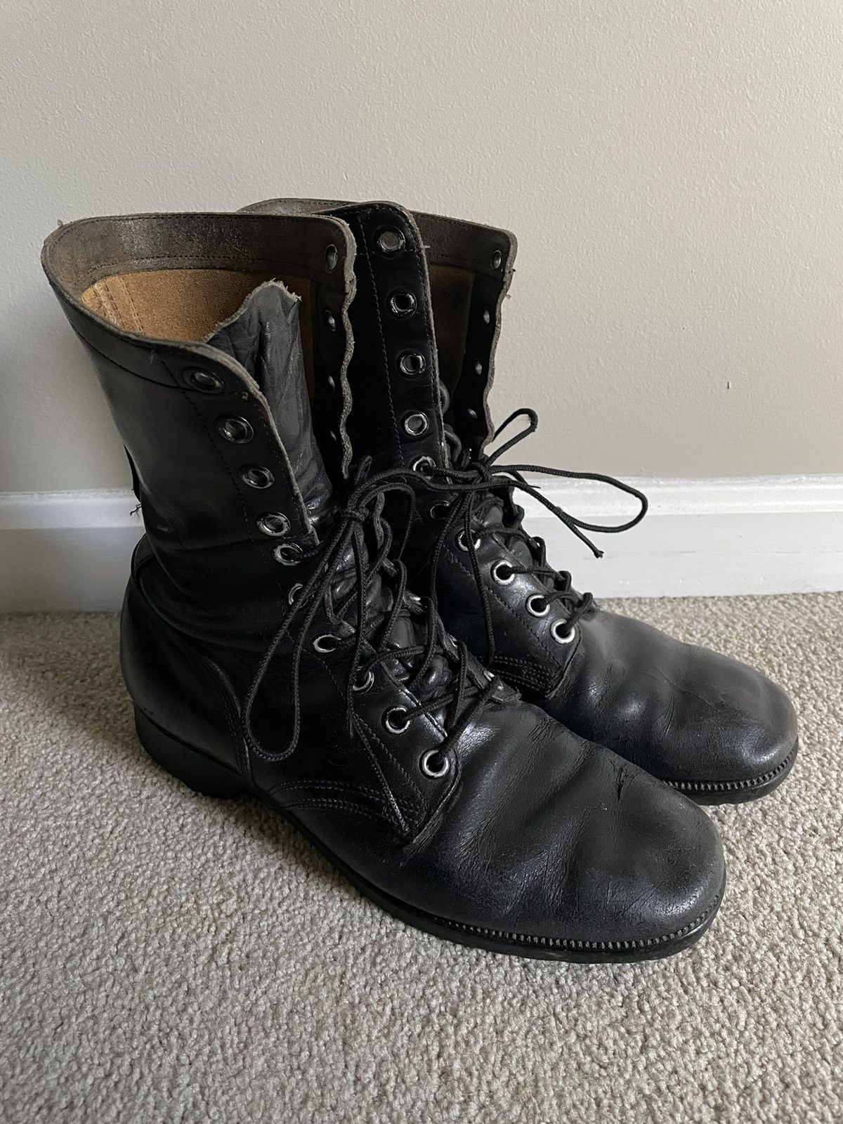 Vintage Vintage Black Combat Boots 1971 Vietnam | Grailed