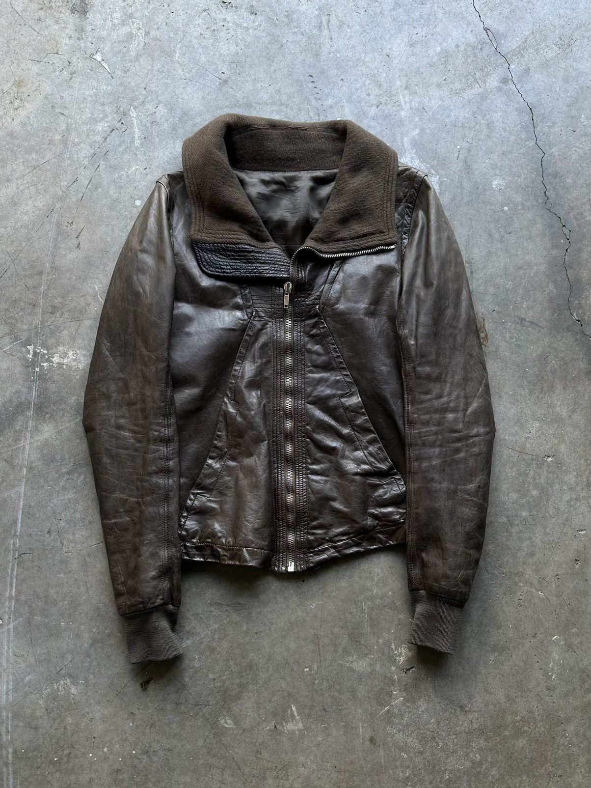 Rick Owens Rick Owens Fuzzy Neck Jacket | Grailed