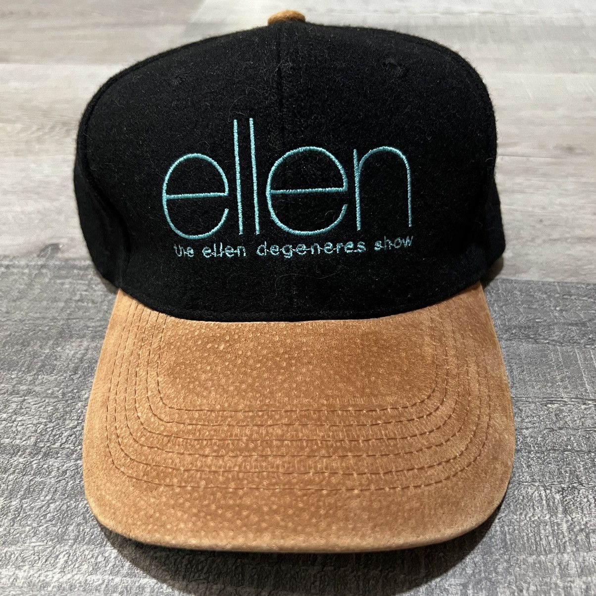 Garbage TV × Vintage Ellen Degeneres Show Baseball Cap Black Wool ...