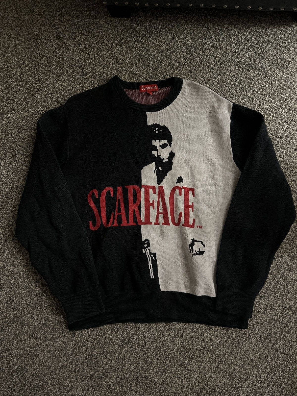 Supreme Supreme Scarface F/W 17 Split Sweater | Grailed