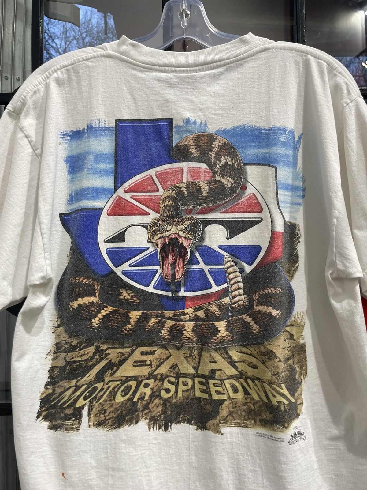 Vintage Texas motor speedway raffle snake graphic racing tee | Grailed