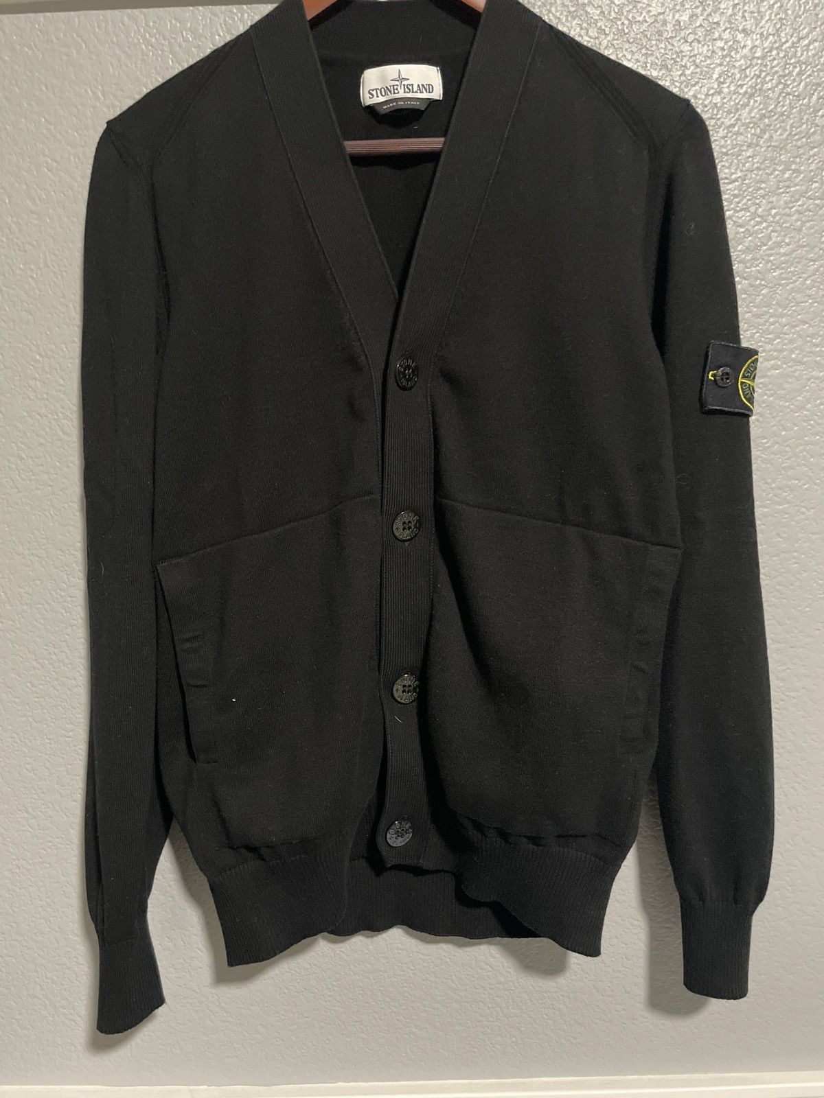 Stone Island Stone Island Knit Cardigan Black | Grailed