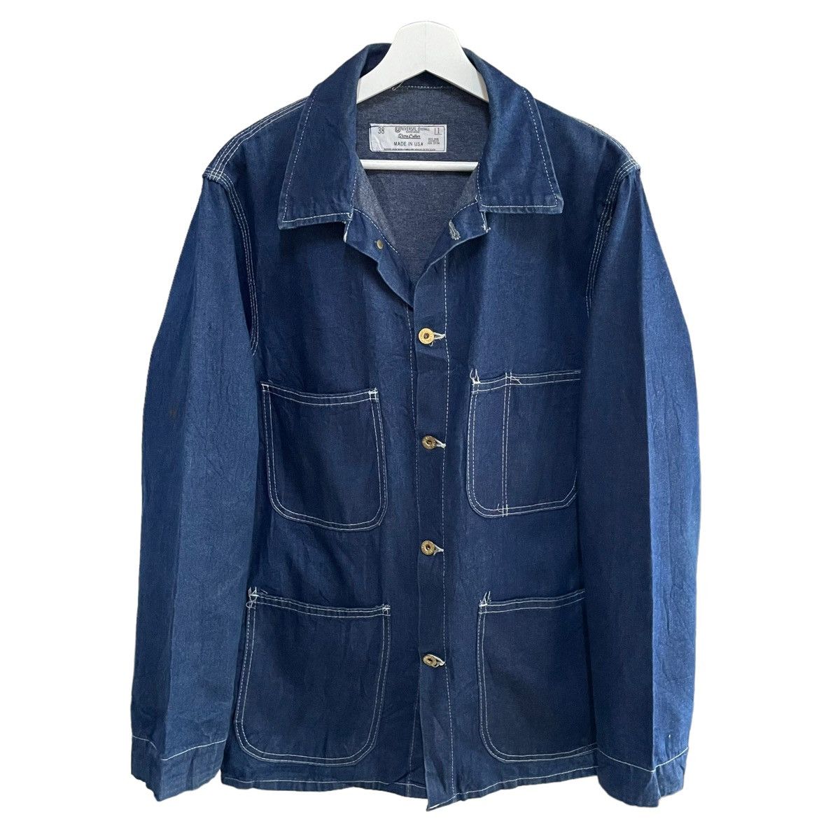 Denim Jacket × Vintage 💥 VINTAGE STONE CUTTER WORKER CHORE BUTTON JACKET | Grailed