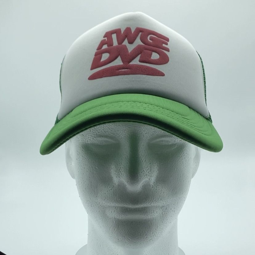 Streetwear asap rocky awge dvd inspired puff print trucker tour merch ...