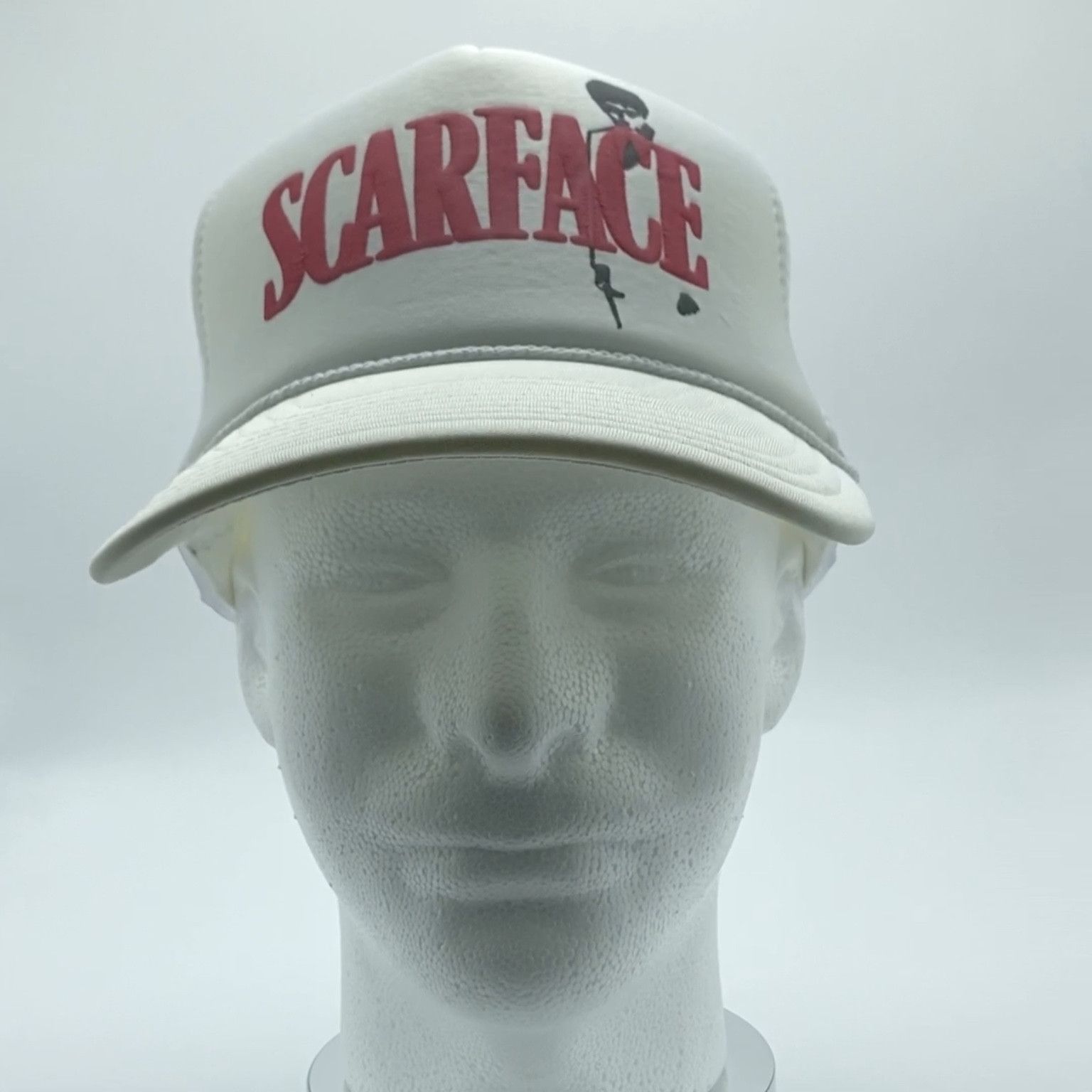 Custom scarface movie inspired puff print trucker | Grailed