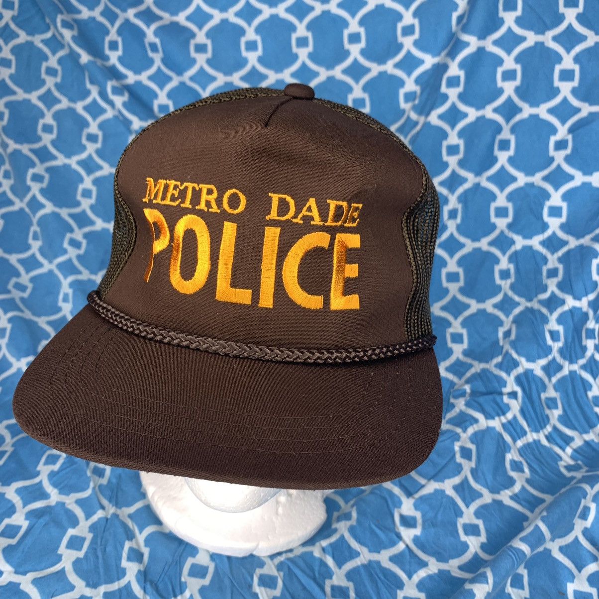 Urban Outfitters Metro Dade Police Hat SnapBack trucker brown cap ...