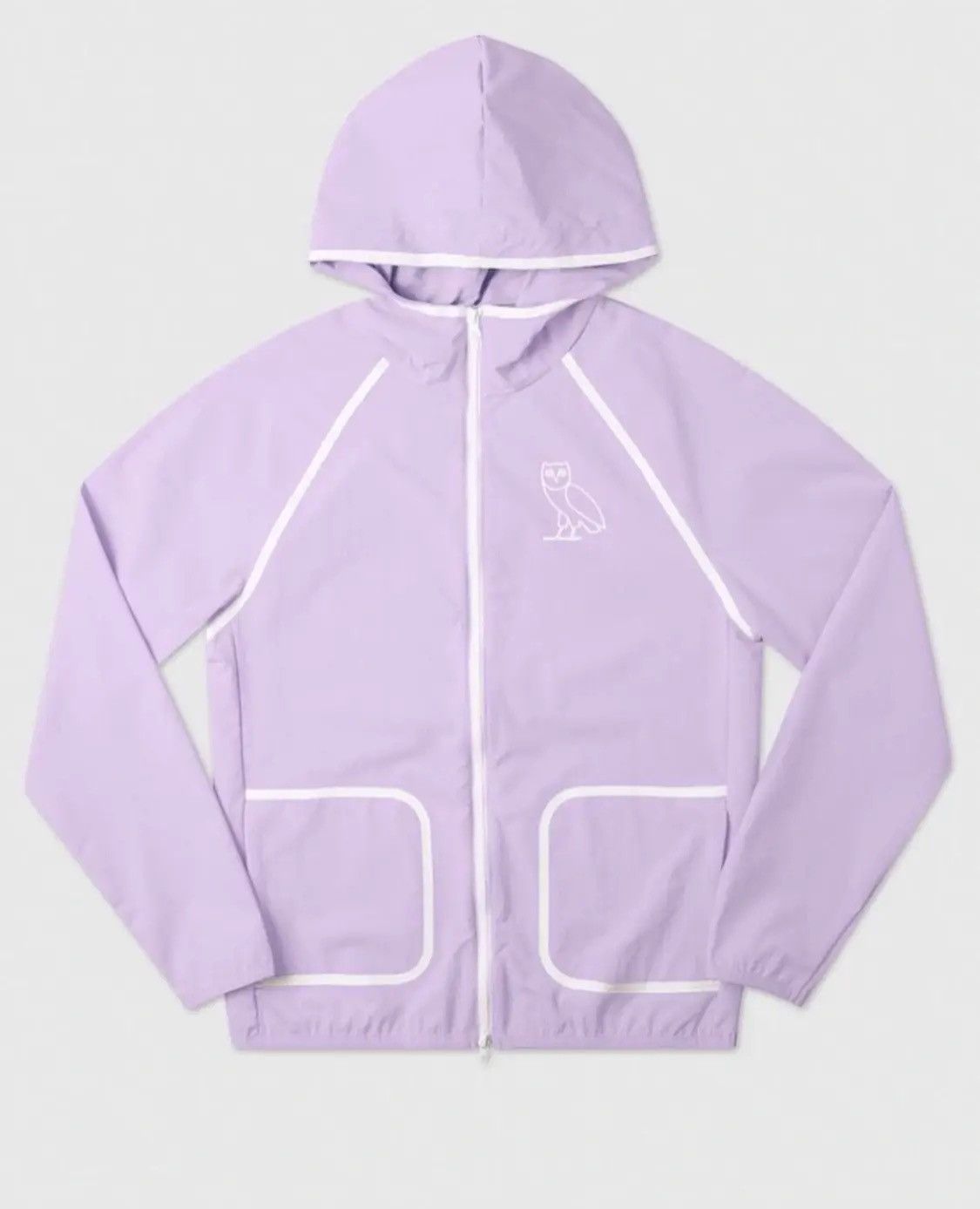 Drake × Octobers Very Own OVO Utility active rain jacket pale purple ...