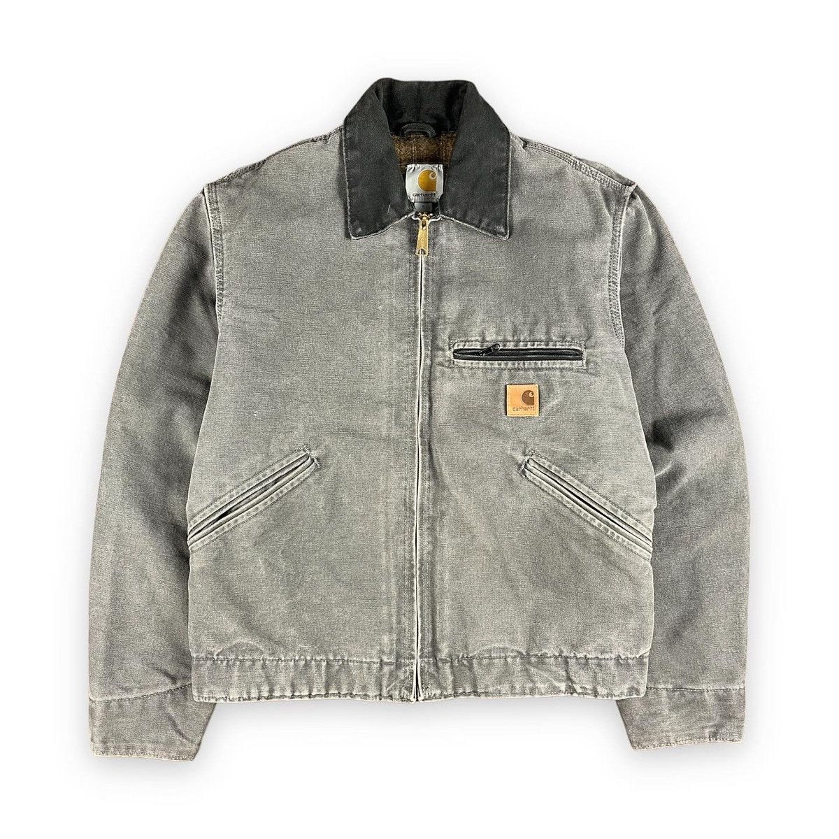 Carhartt × Streetwear × Vintage Vintage Carhartt Detroit Jacket J97 GVL — Gravel | Grailed