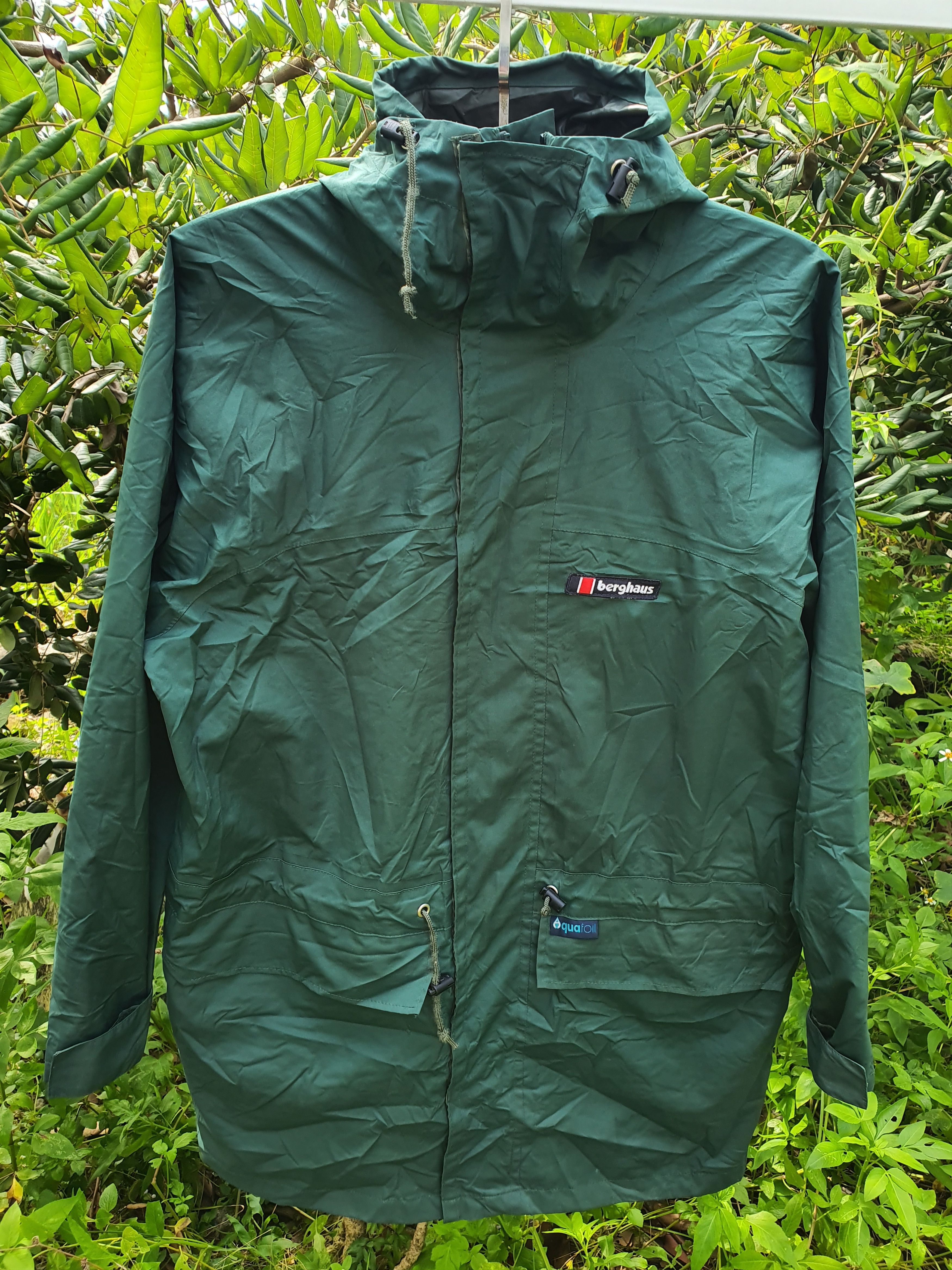 Berghaus × Vintage Vintage 80s Berghaus Typhoon Aquafoil Hooded Jacket ...