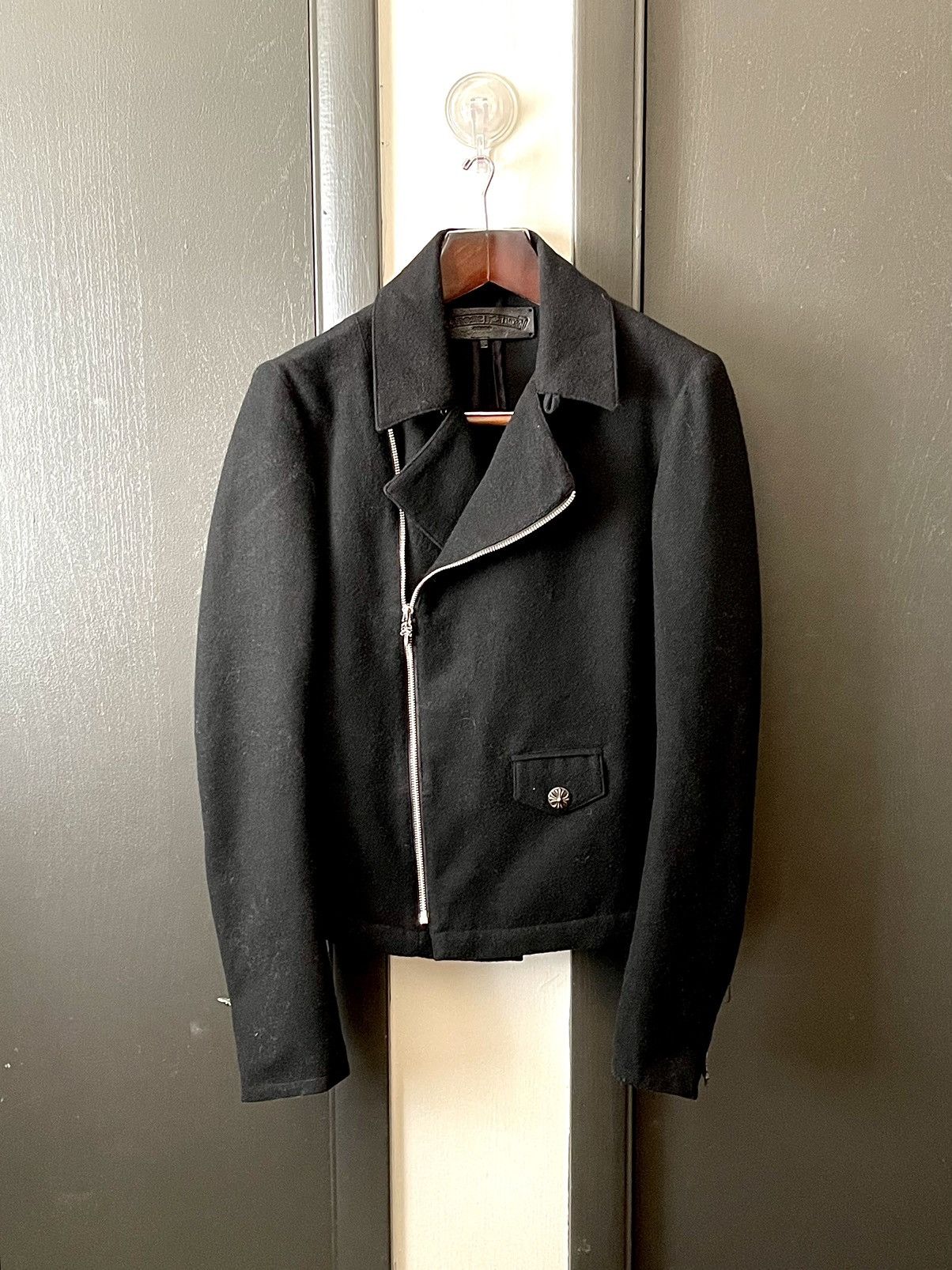 Chrome Hearts *Rare* Chrome Hearts Biker Jacket | Grailed