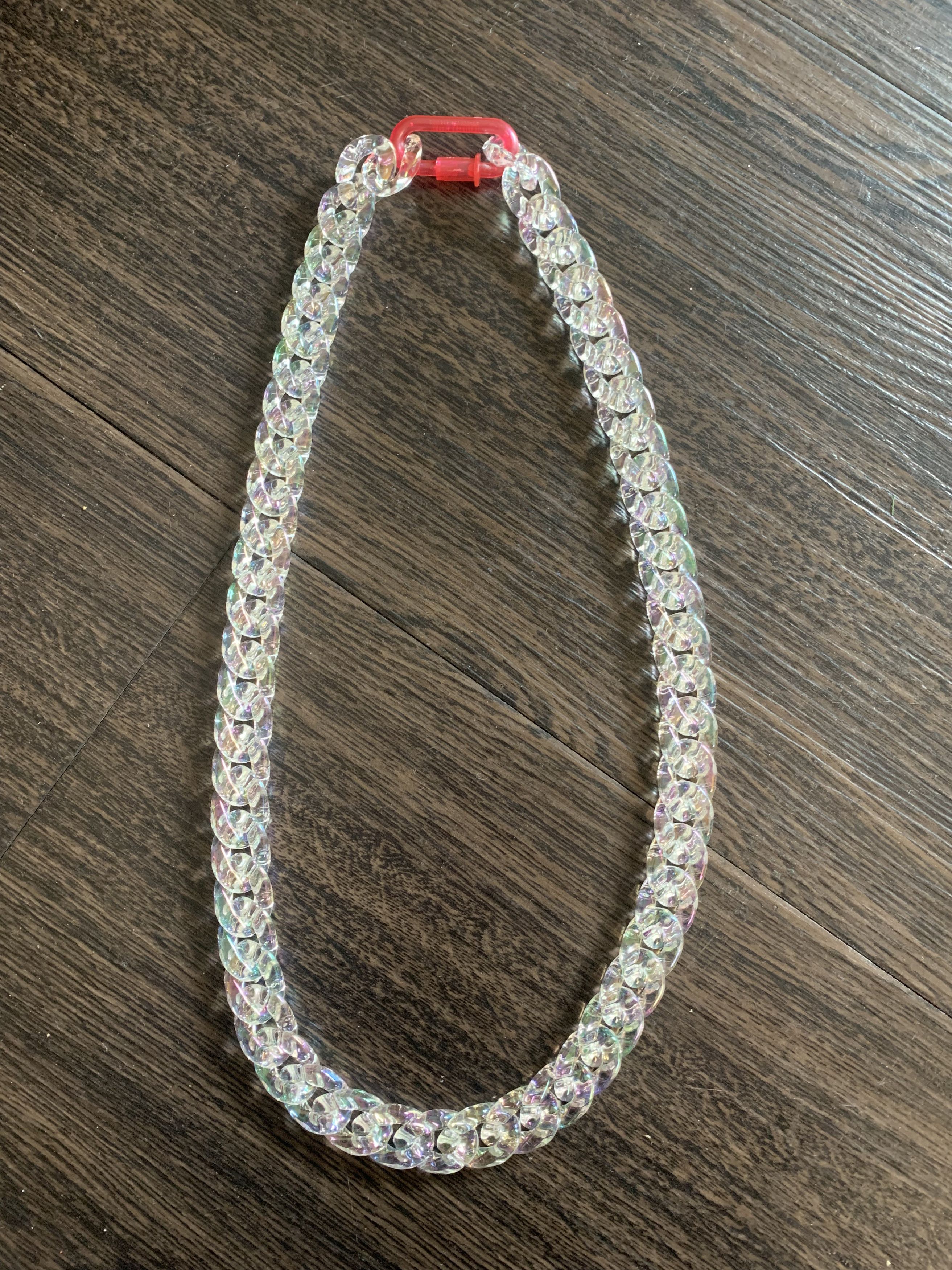 Custom Kristopher Kites Iridescent Cuban Link Chain Necklace | Grailed