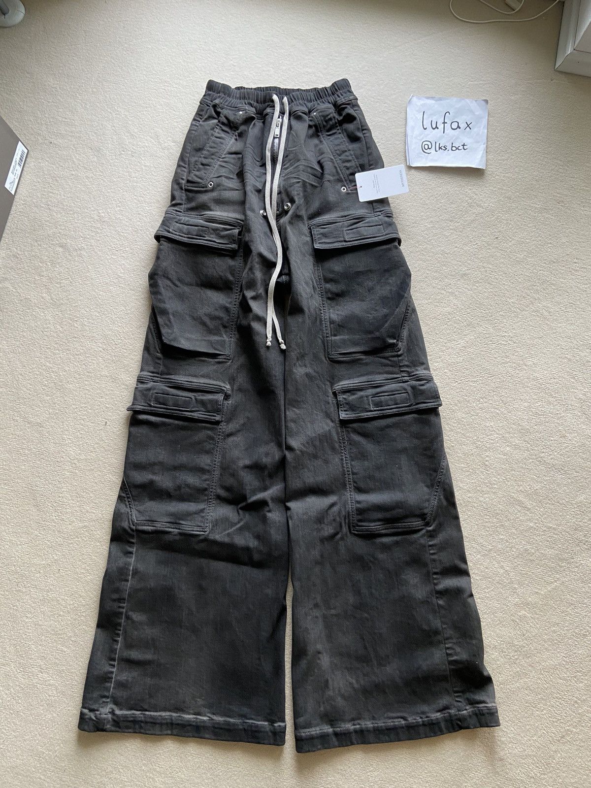 Rick Owens Drkshdw NEW | SS23 EDFU DOUBLE CARGO JUMBO BELA BAGGY PANTS ...