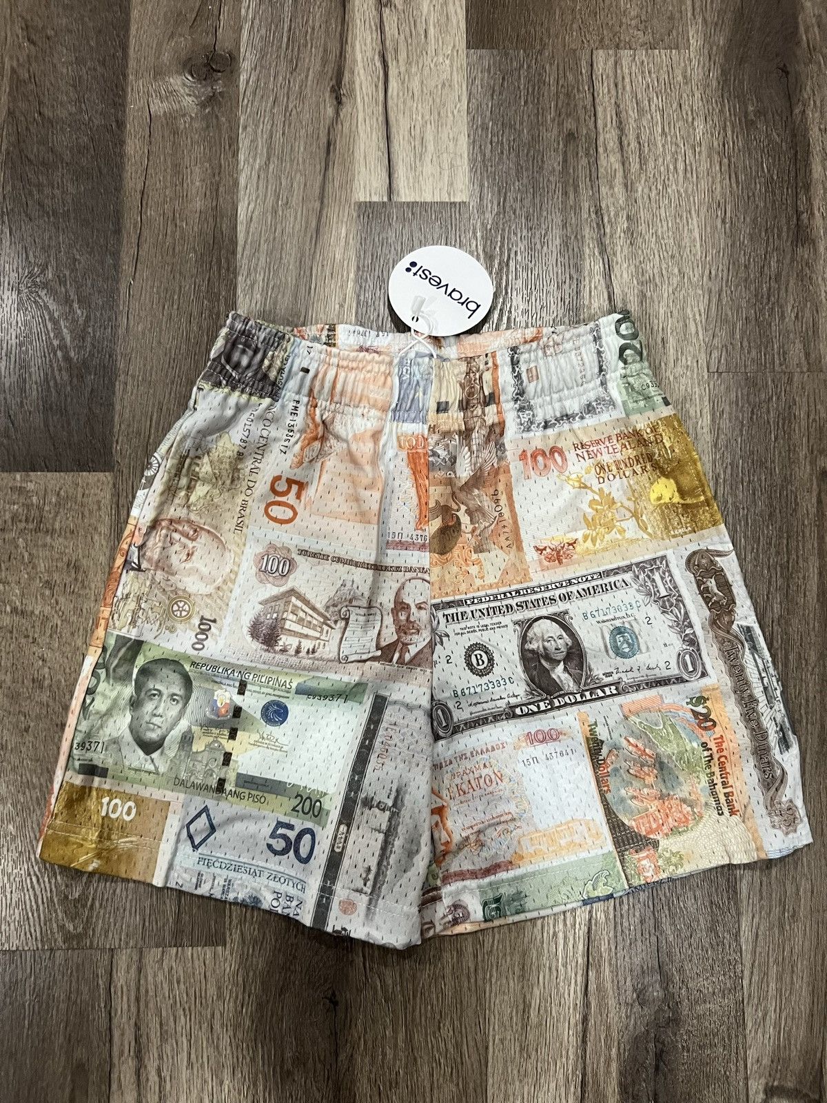 Bravest Studios Bravest Studios Money Print Shorts | Grailed