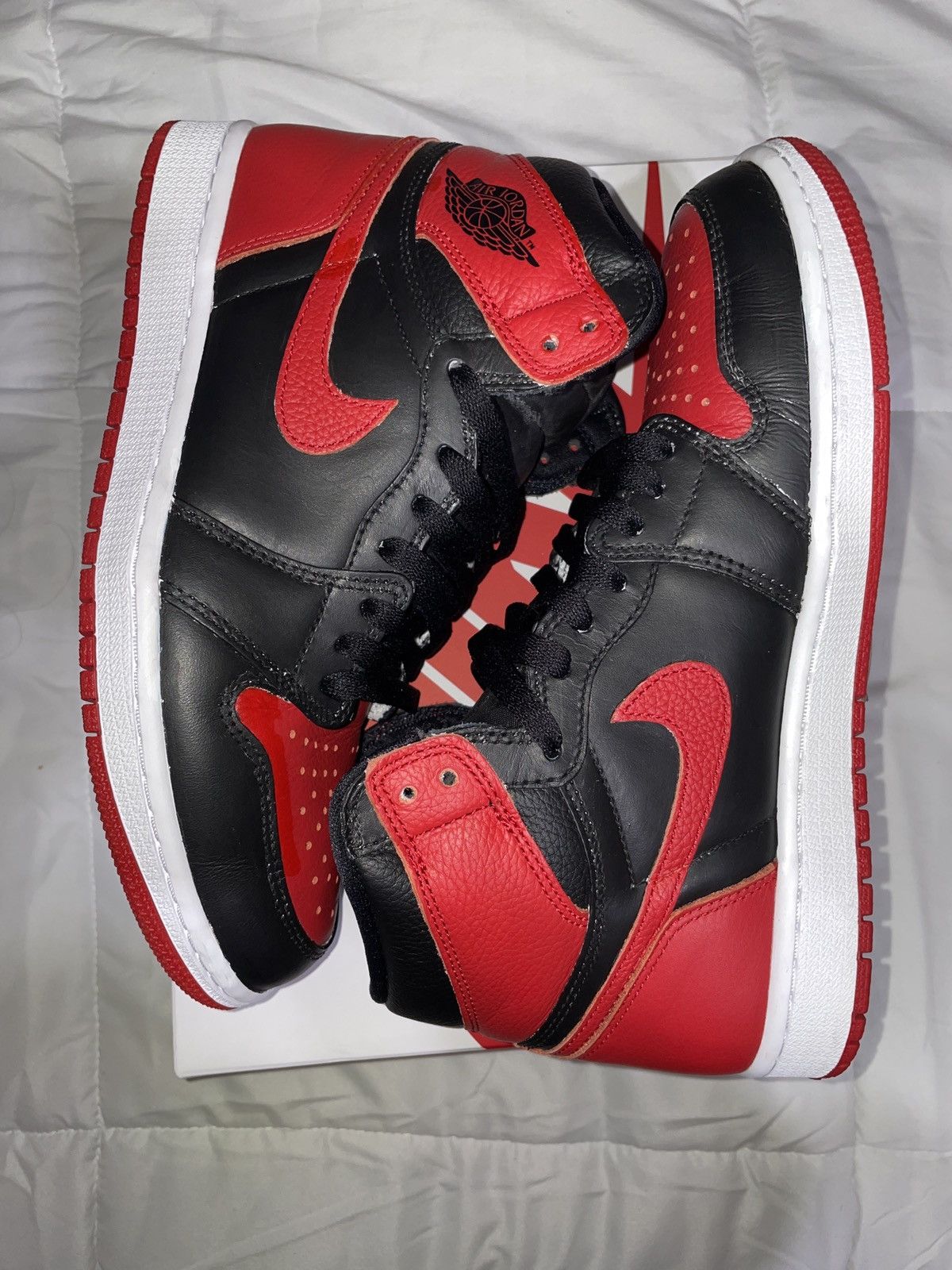 Jordan Brand × Nike Air Jordan 1 Bred CUSTOMS | Grailed