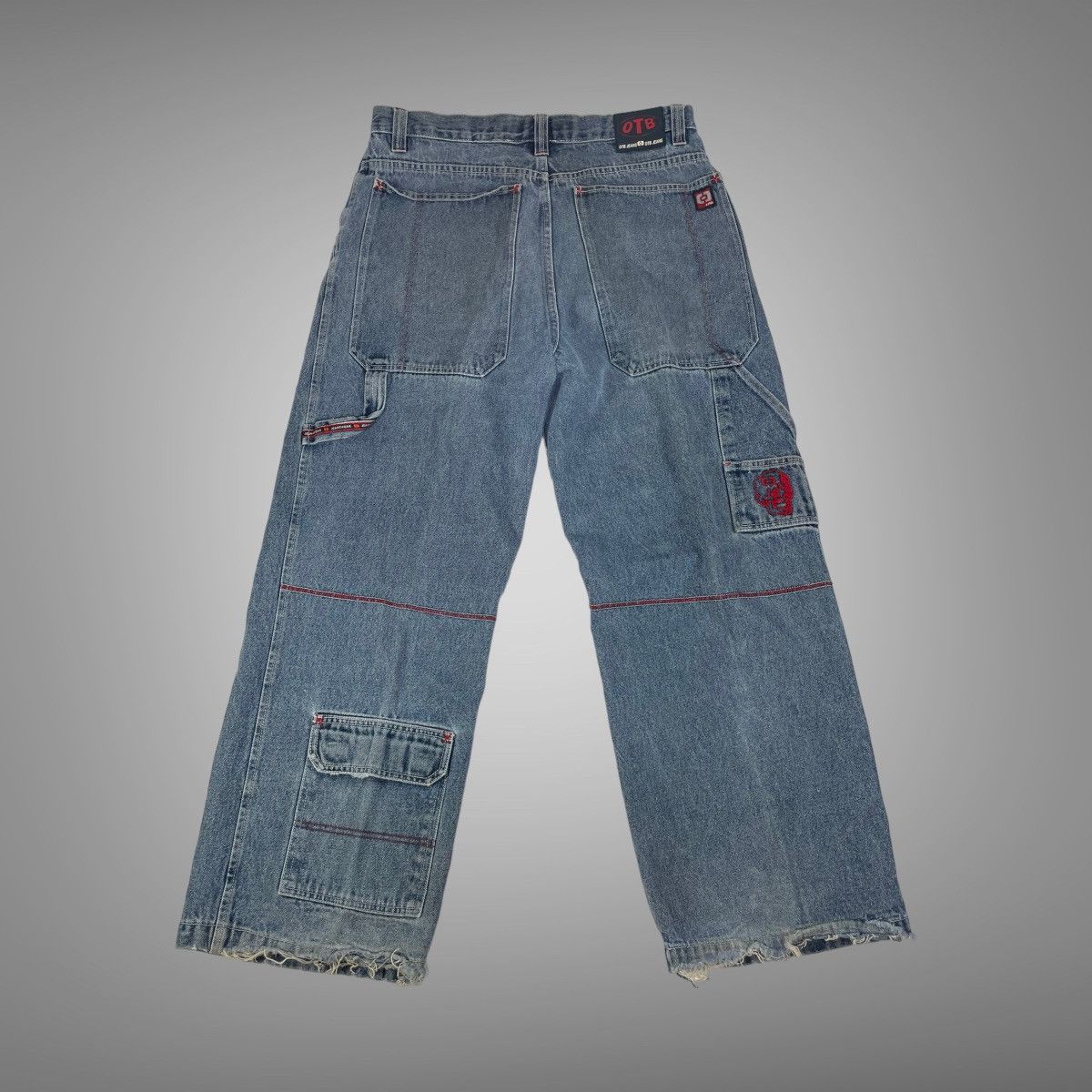 Vintage Vintage 90s y2k otb rave baggy denim jeans | Grailed