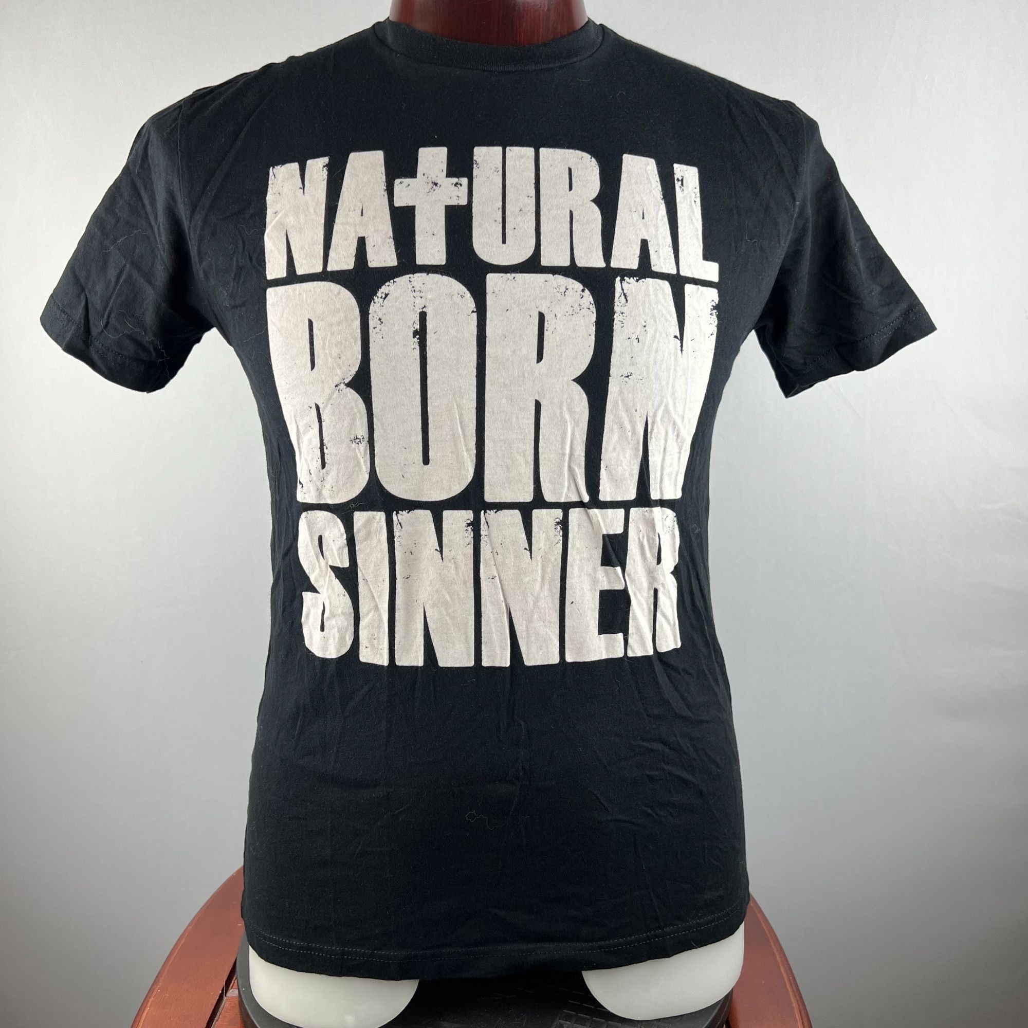 Next Level Apparel Natural Born Sinner In This Moment Med T-Shirt | Grailed