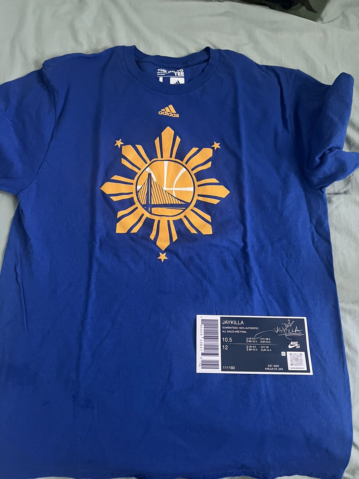 Adidas Adidas Filipino Sun and Stars Golden State Warriors Tee | Grailed