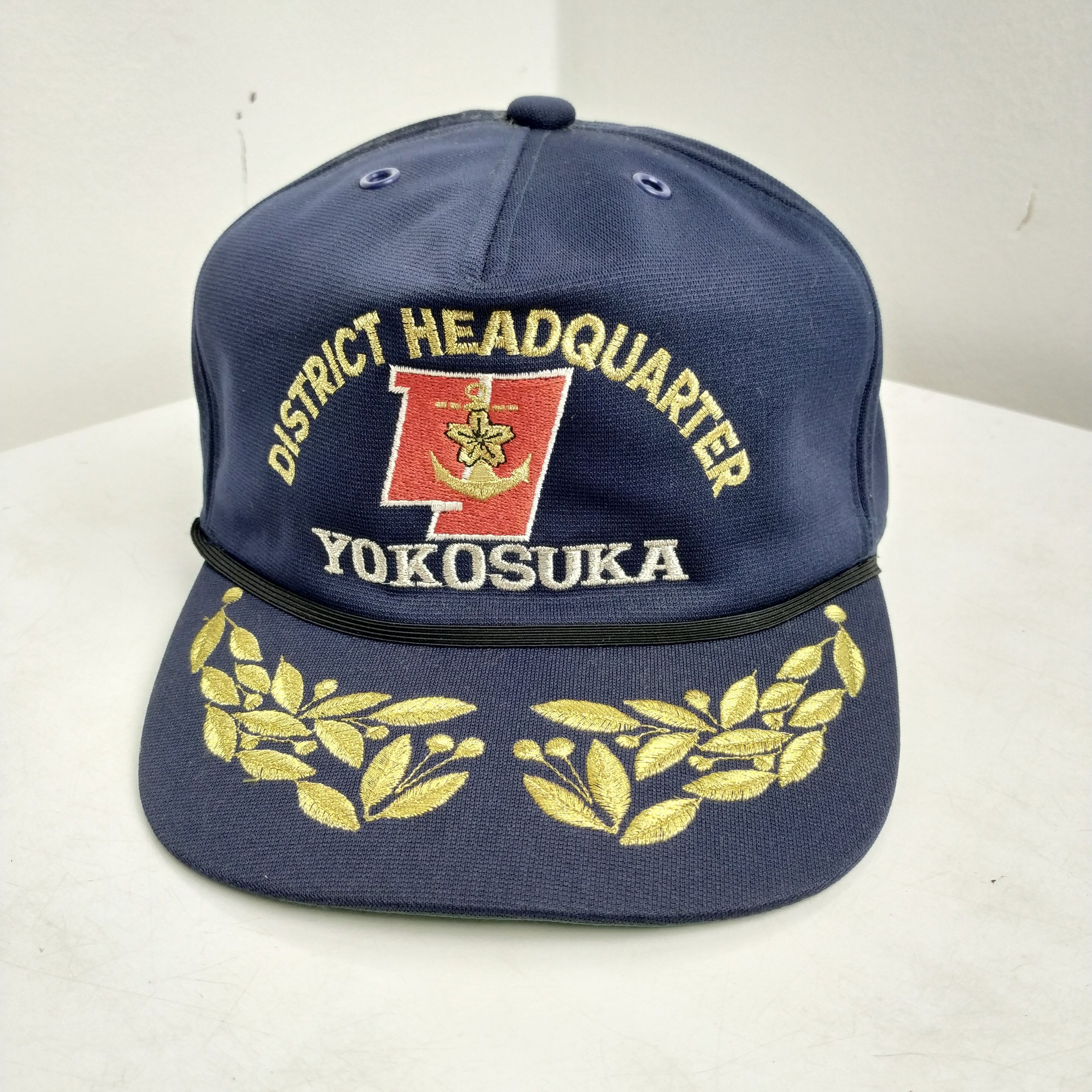 Hat × Military NAVY KEN DEUTSCH DISTRICT HEADQUARTERS YOKOSUKA VINTAGE ...