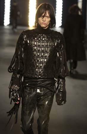Dior FW03 Dior Homme Luster Wax Wool Chunky Knit Sweater Slimane | Grailed
