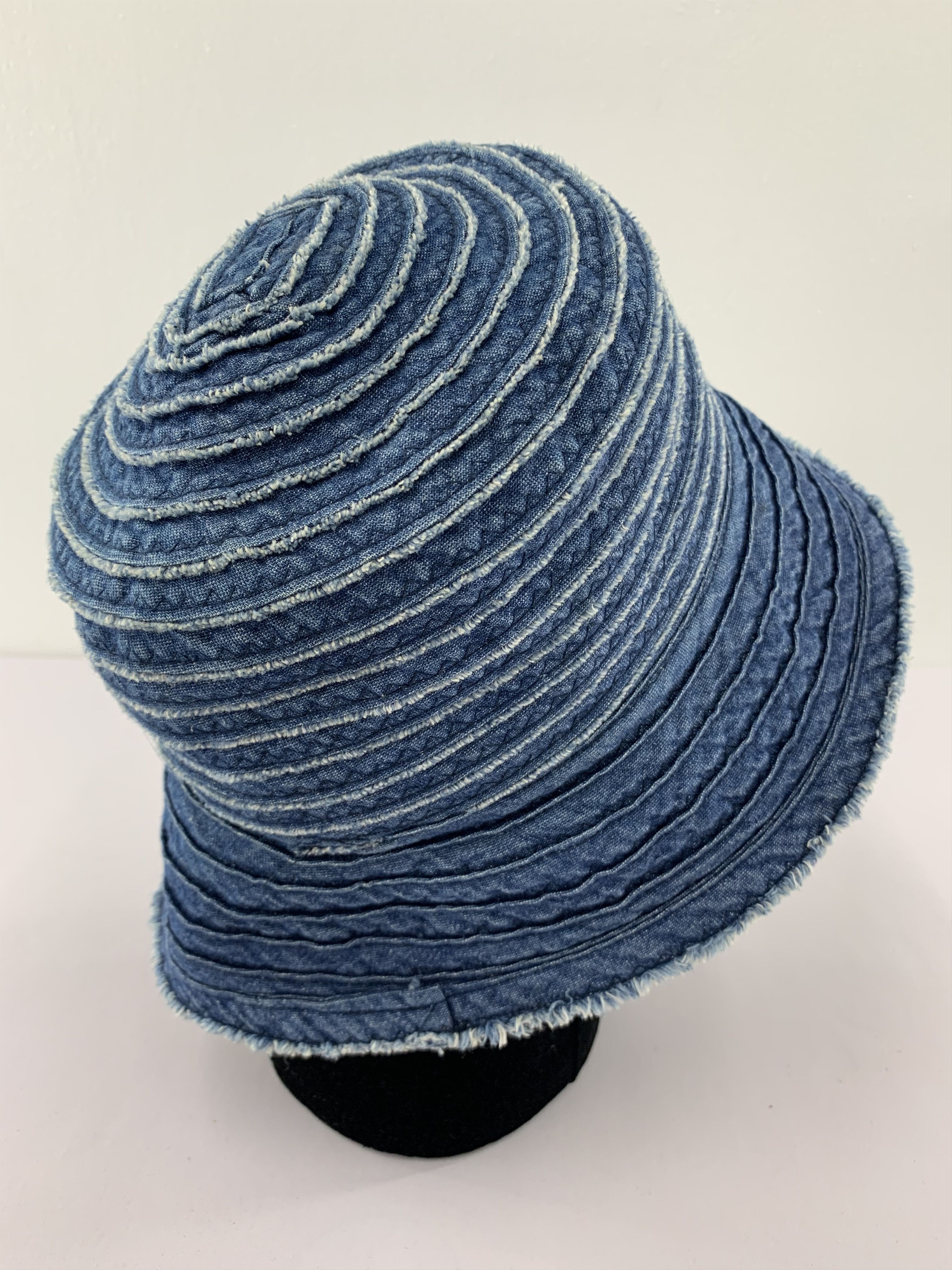 Distressed Denim Hat Denim Distressed | Bucket Hat | Grailed