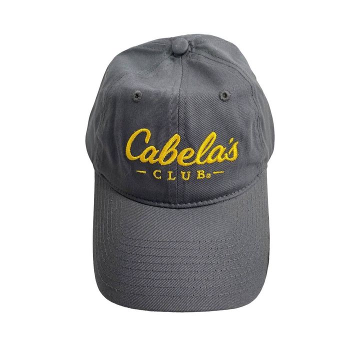 Cabelas CABELAS CLUB *New* Gray Baseball Cap Adjustable Back Dad Hat ...