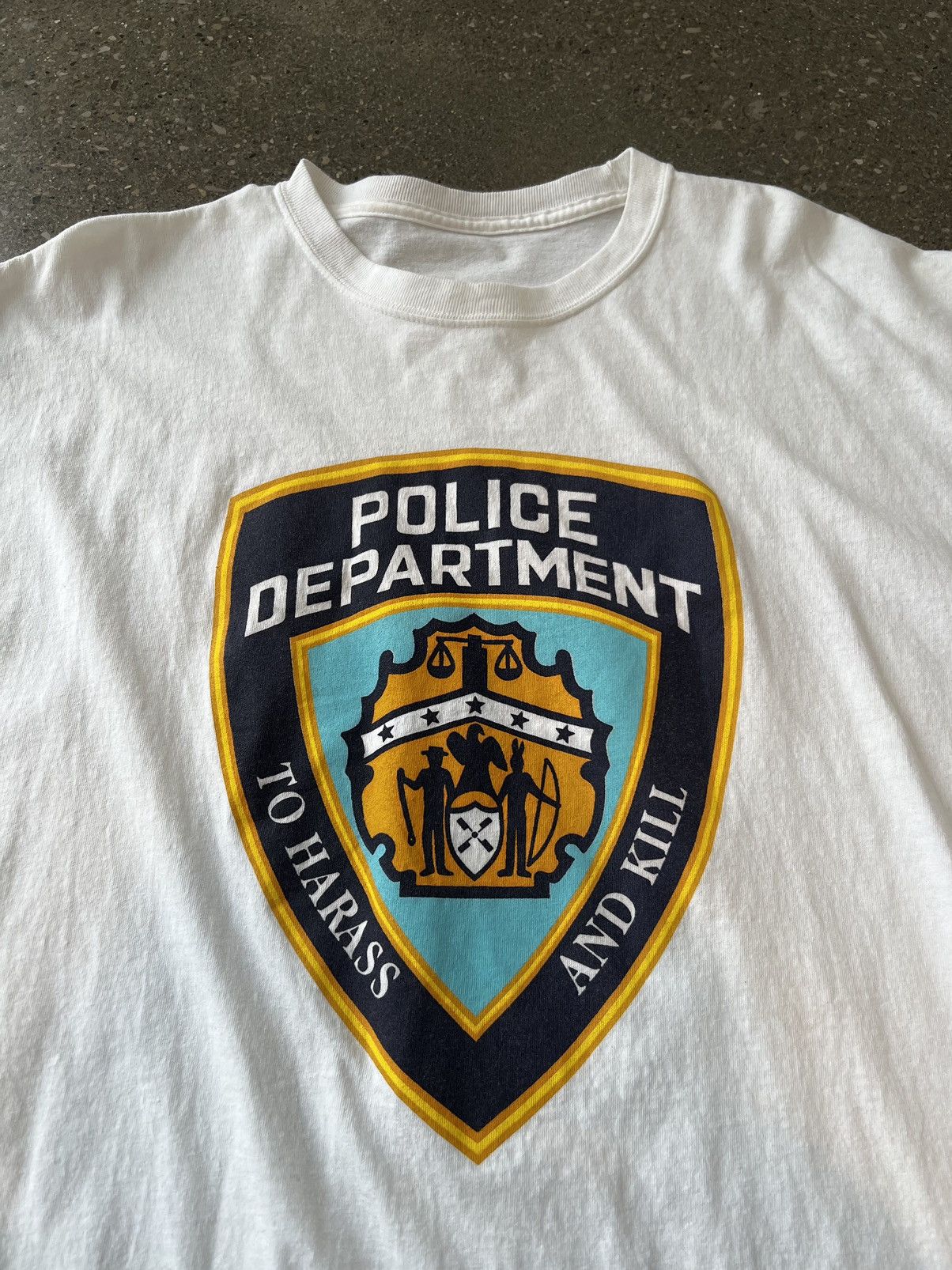 Streetwear × Vintage Vintage Police Department bootleg tee | Grailed