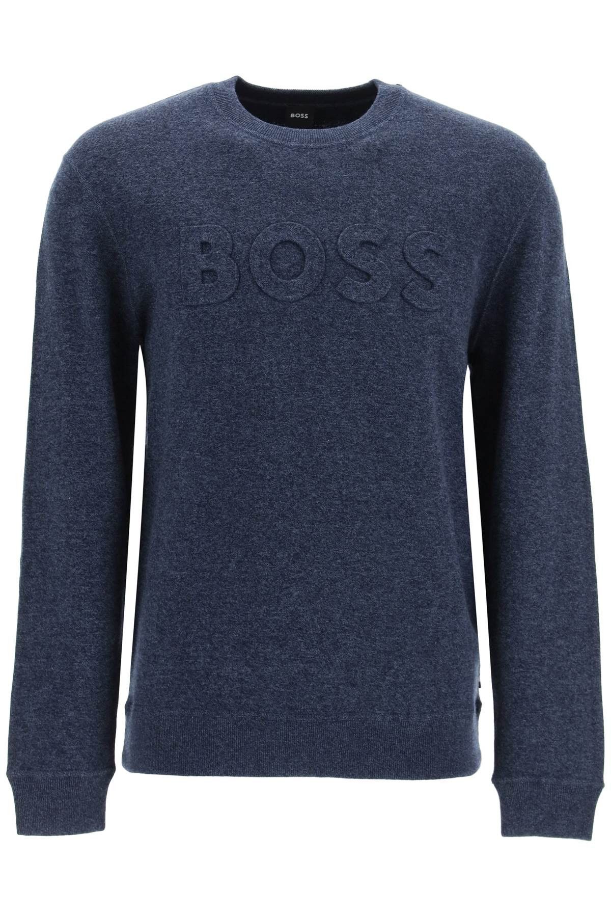 Hugo Boss Boss embossed logo sweater | Grailed