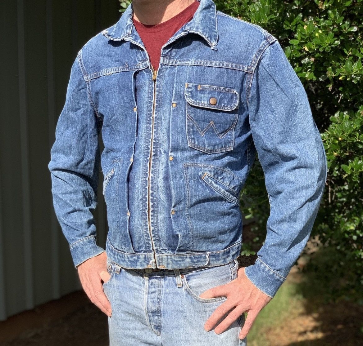 Vintage Vintage 50s 11MJZ Wrangler Blue Bell Denim Jacket | Grailed