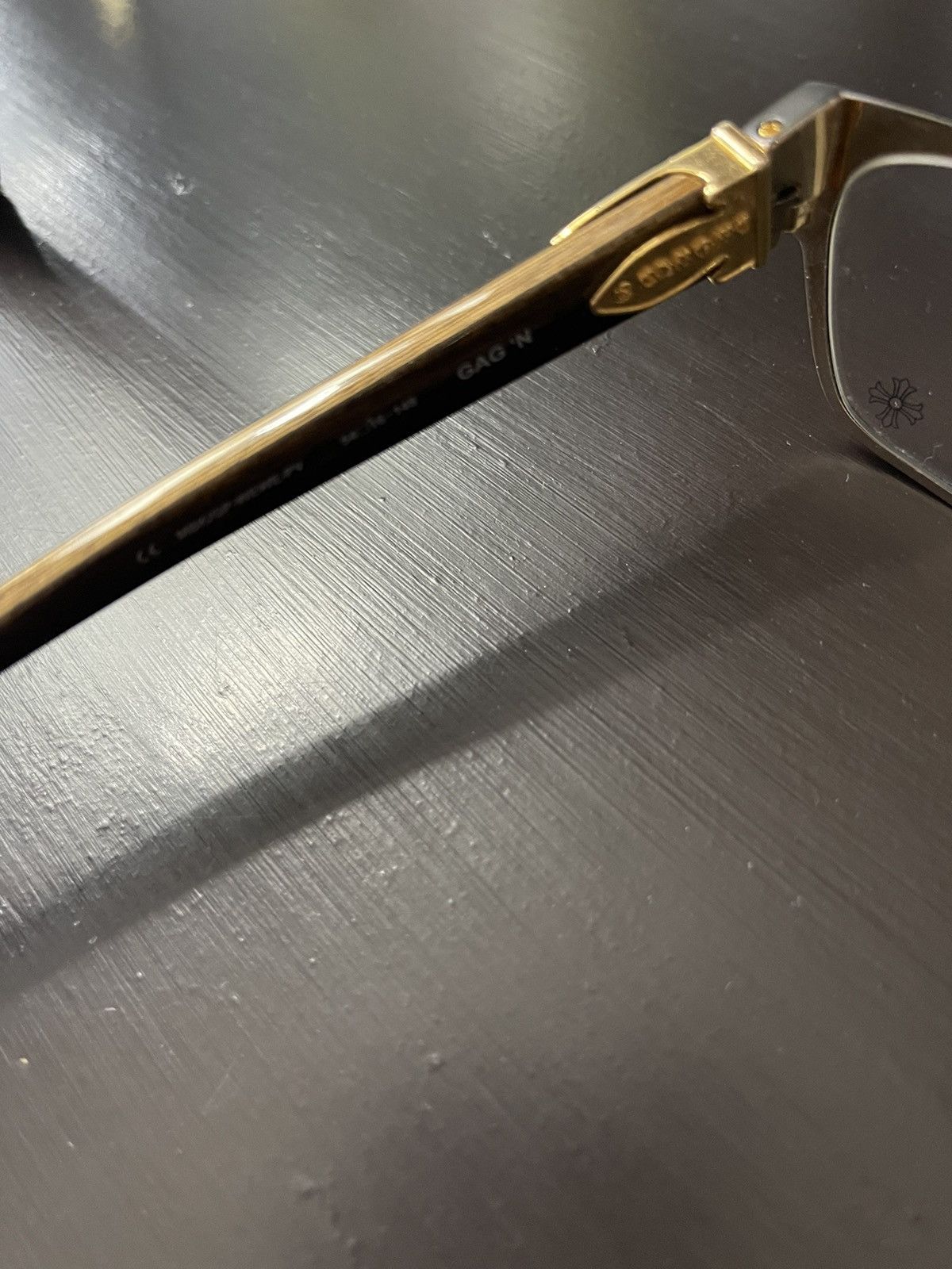 Chrome Hearts Chrome Hearts GAG N / RX Gold plated glasses | Grailed