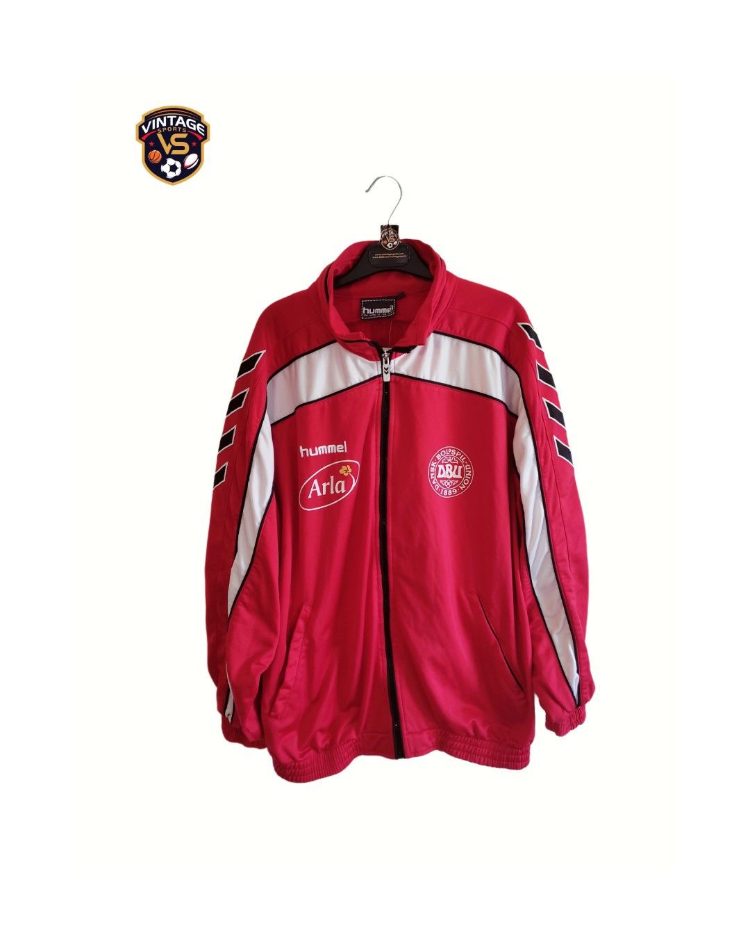 Soccer Jersey Denmark Soccer Track Top Jacket Hummel Player Issue | Grailed