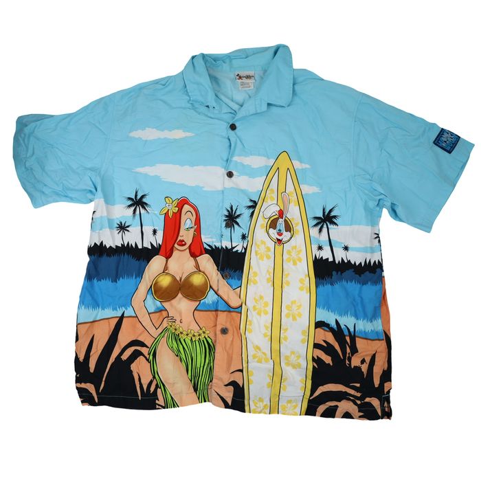 Vintage Vintage Disney Roger Rabbit Jessica Hawaiian Shirt | Grailed